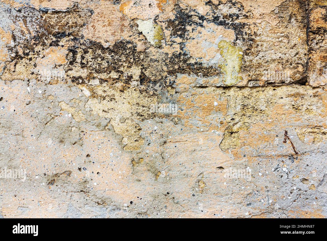 Old wall with several layers of paint Stock Photo - Alamy