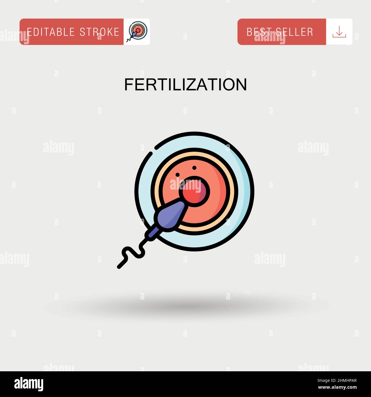 Fertilization Simple vector icon Stock Vector Image & Art - Alamy