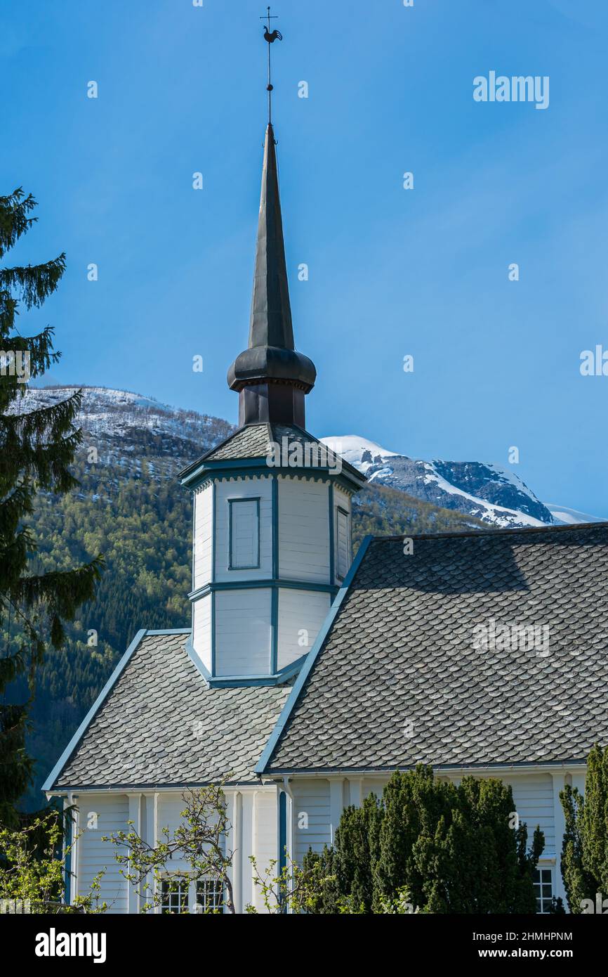 Tourist attraction in Norway, Europe. The viewing point at ...