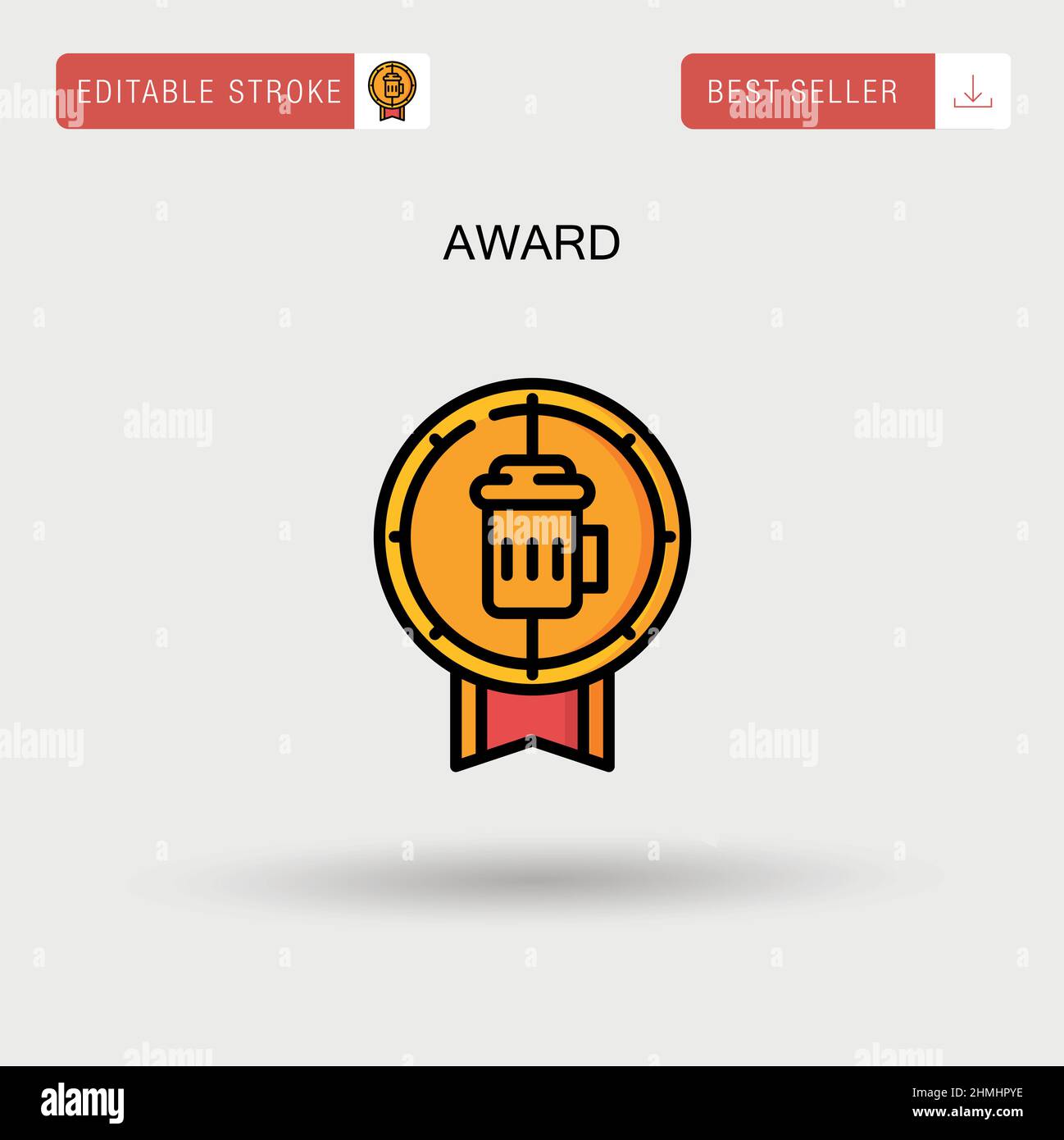 Award Simple vector icon Stock Vector Image & Art - Alamy