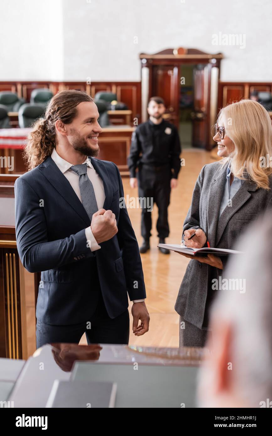 Woman judge smiling in hi-res stock photography and images - Alamy