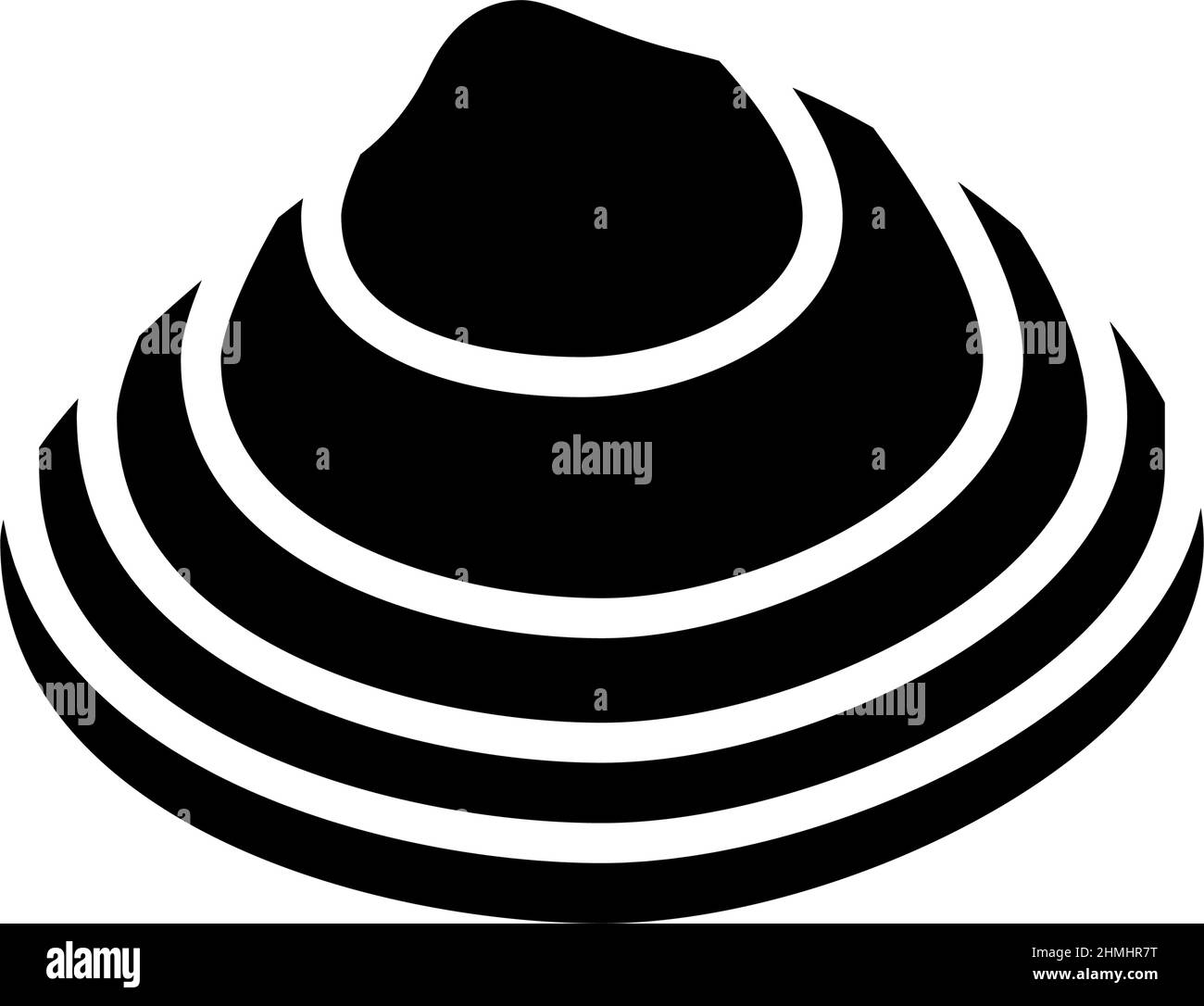 surf clam glyph icon vector illustration Stock Vector Image & Art - Alamy