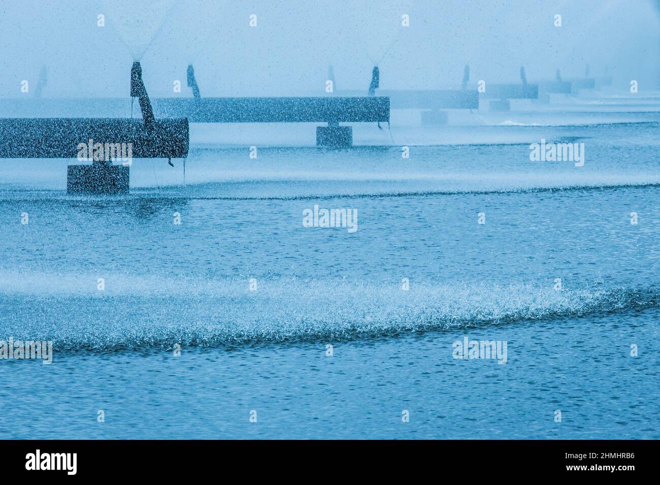 Old steel pipes of the water cooling pipeline system of the combined ...