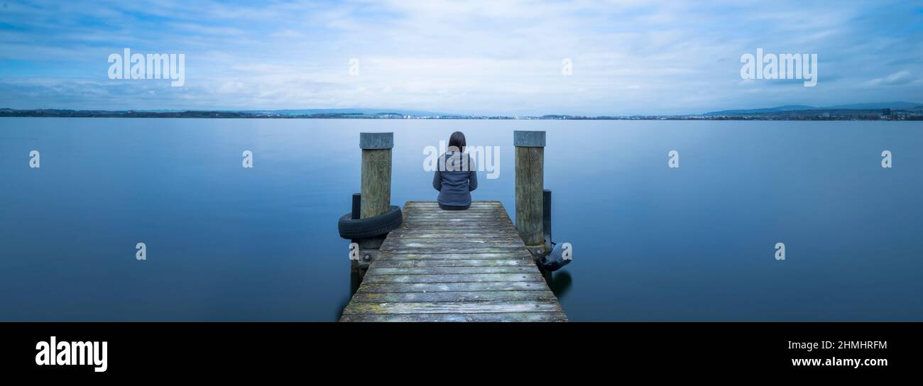 Self reflection woman hi-res stock photography and images - Alamy