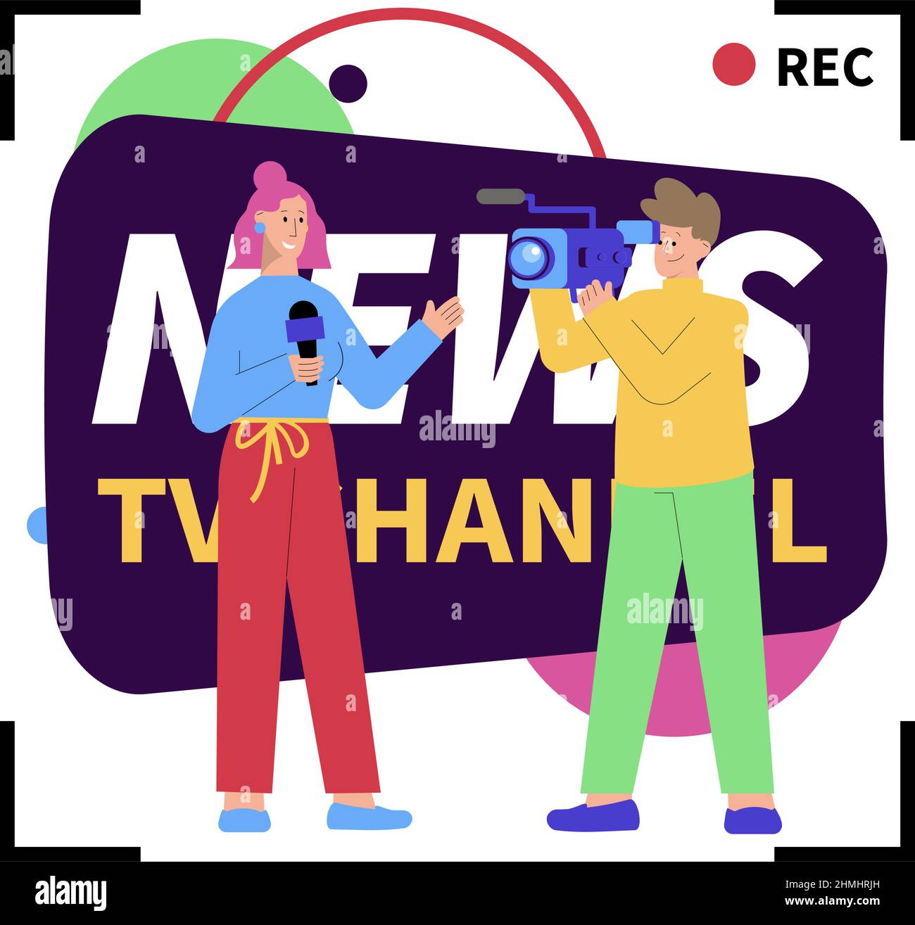 Newscaster Vector Vectors High Resolution Stock Photography and Images - Alamy