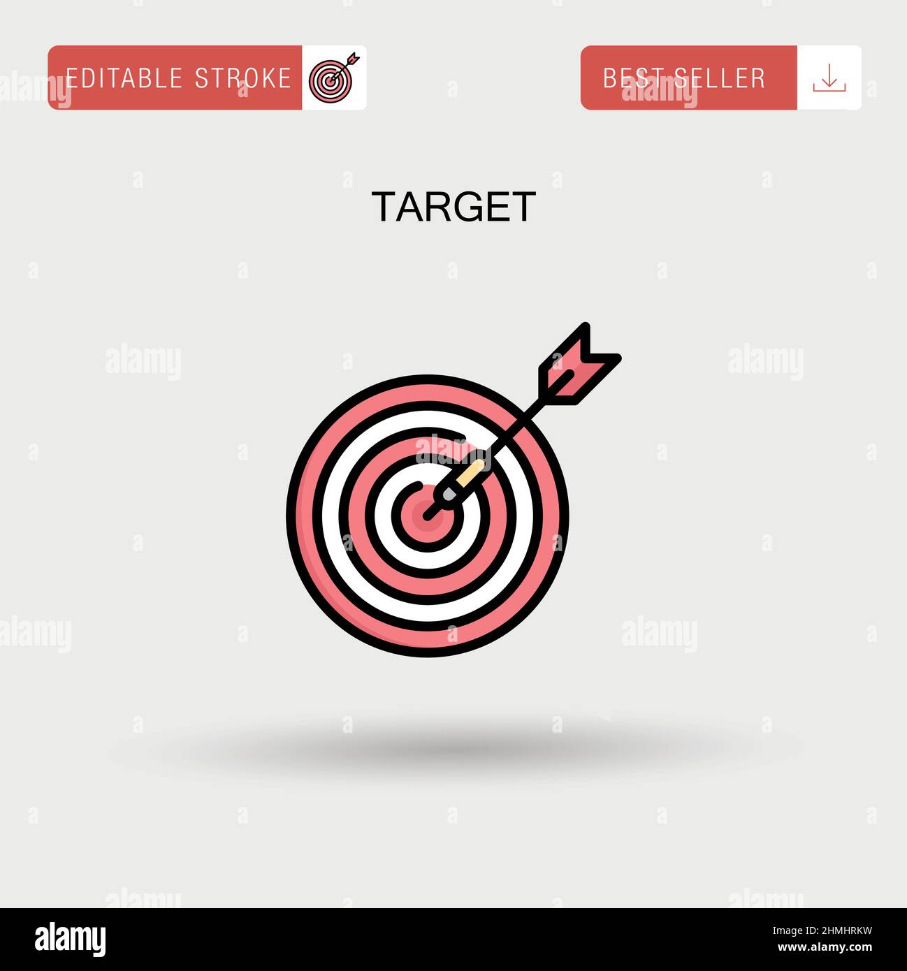 Target Simple vector icon Stock Vector Image & Art - Alamy