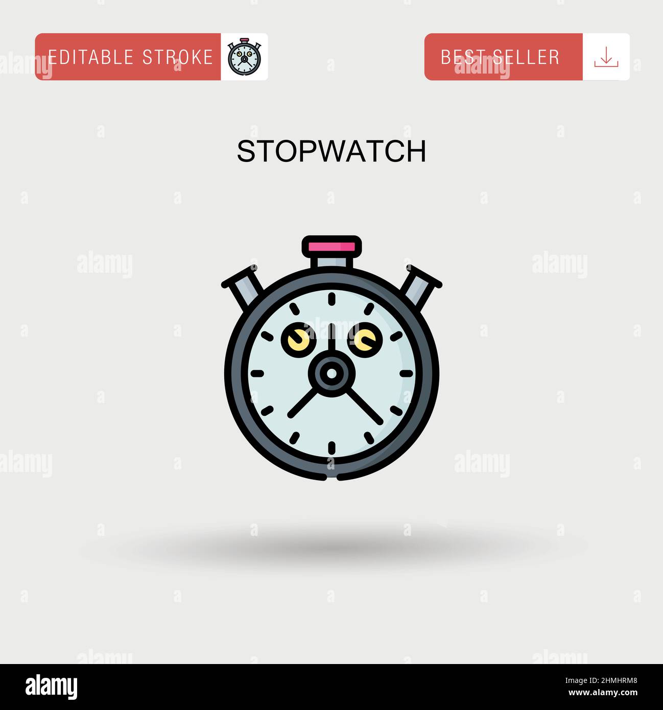Stopwatch Simple vector icon Stock Vector Image & Art - Alamy