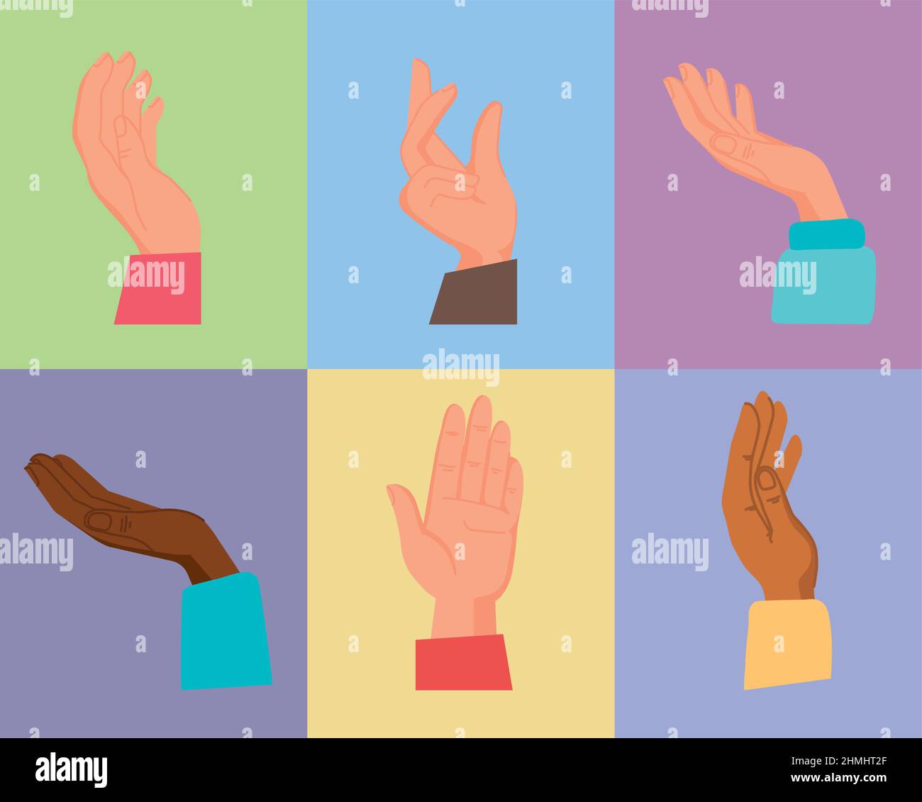 six healing hands Stock Vector Image & Art - Alamy