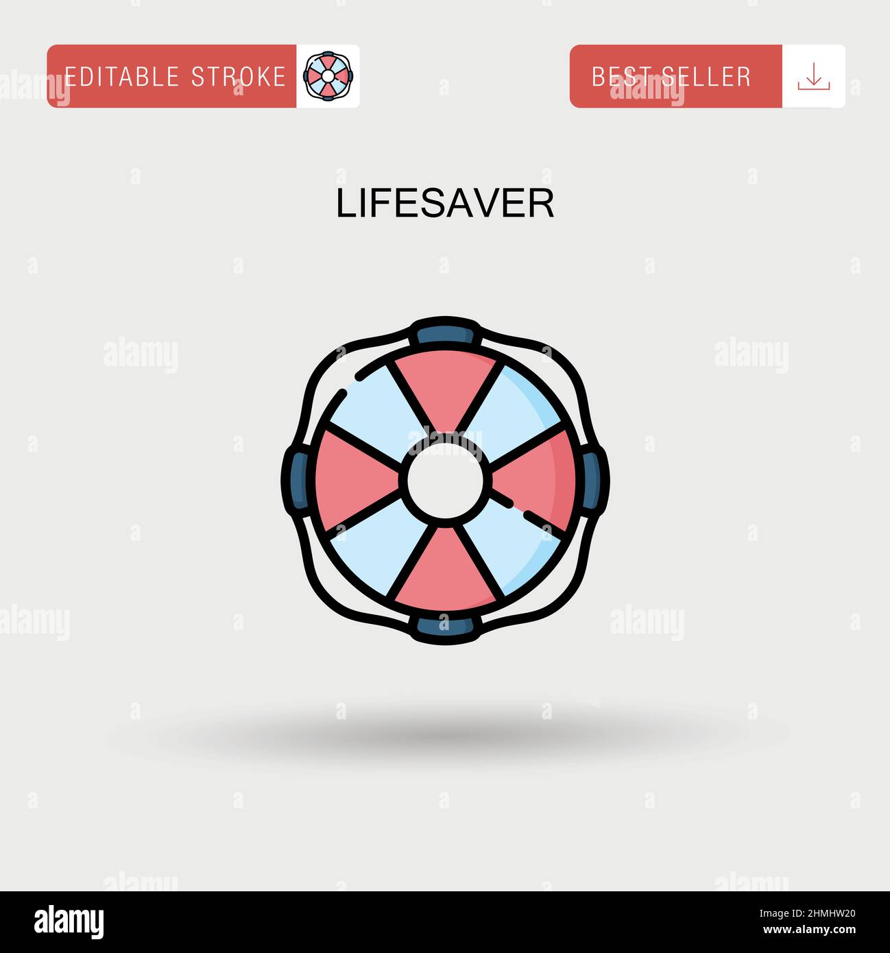 Help support lifesaver lifebuoy icon Stock Vector Images - Alamy