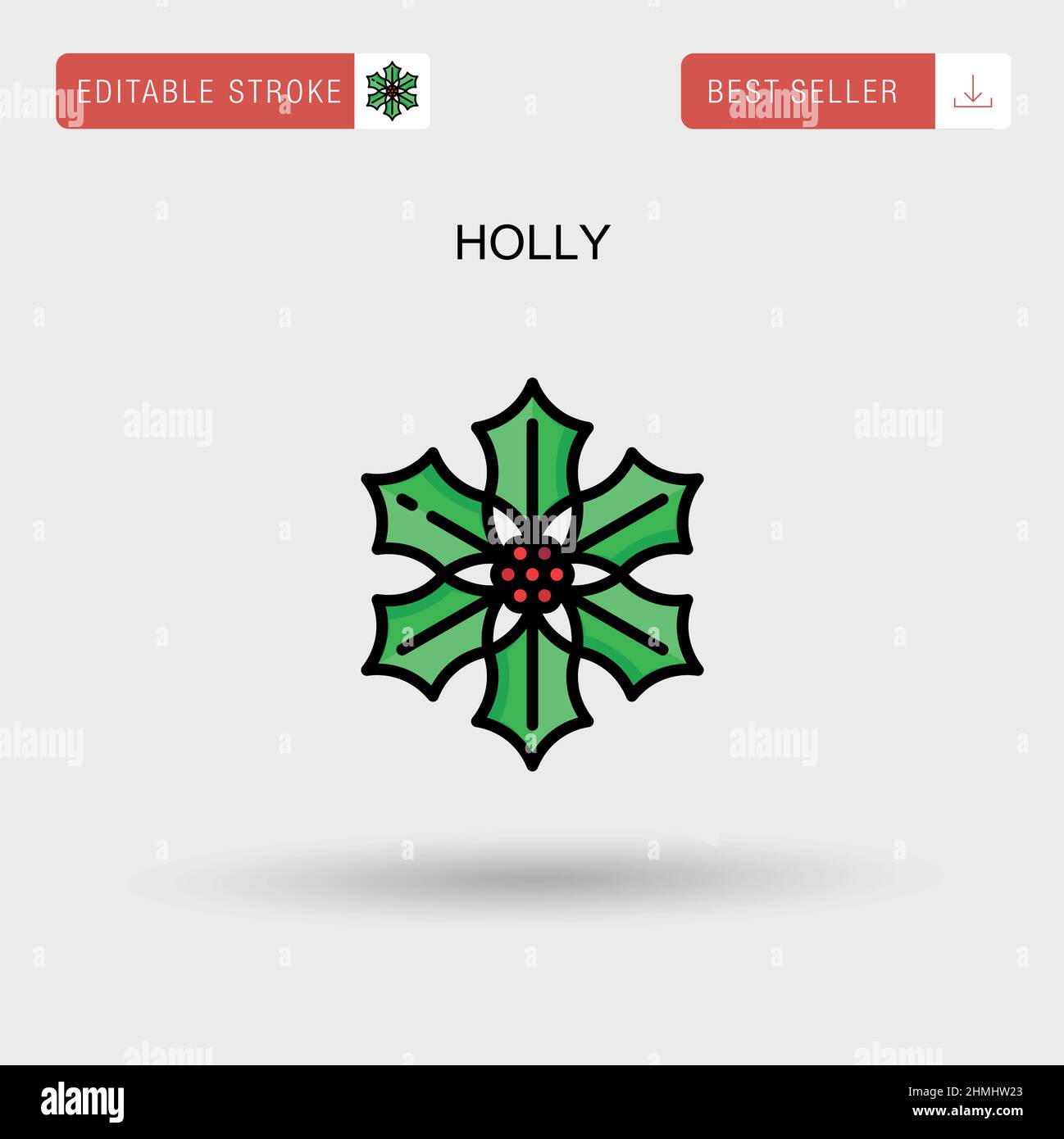 Holly graphic Stock Vector Images - Alamy
