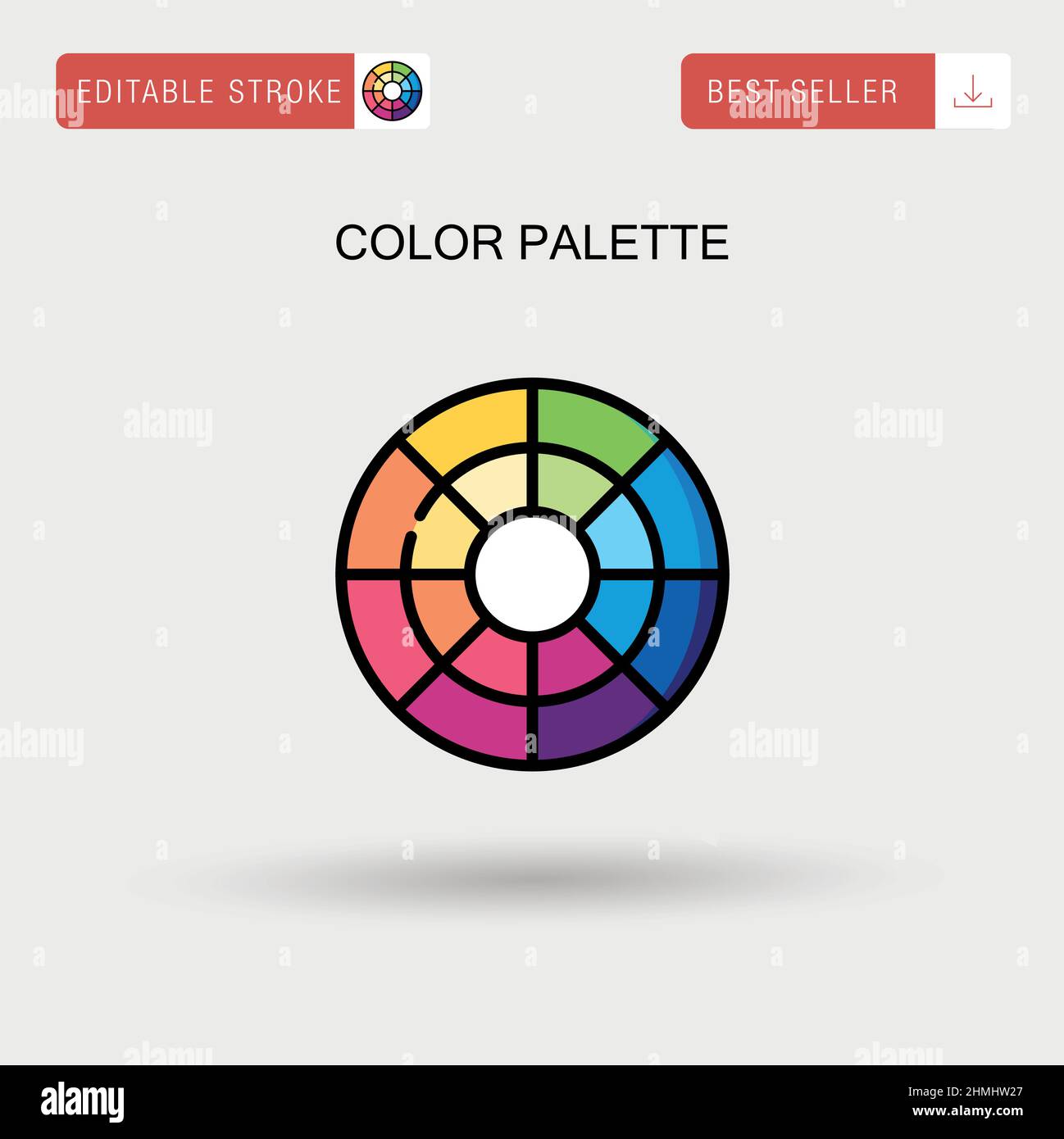 Color palette Simple vector icon Stock Vector Image & Art - Alamy