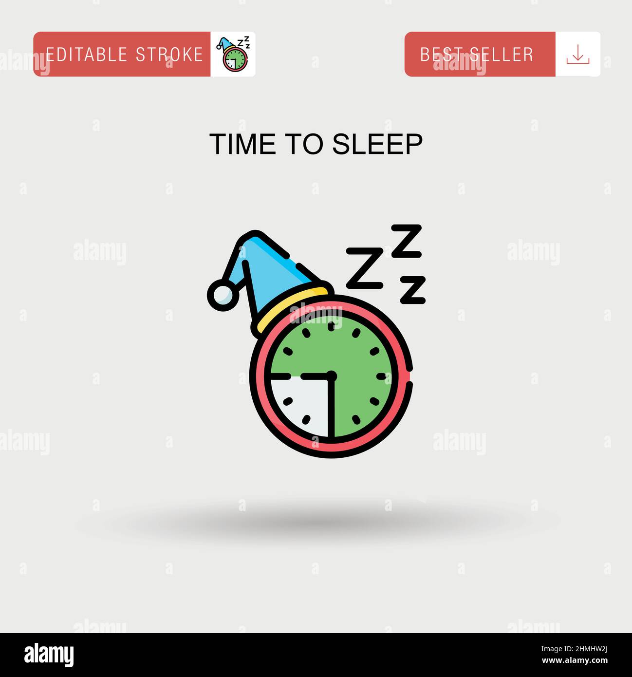 Sleep concept illustration Stock Vector Images - Alamy