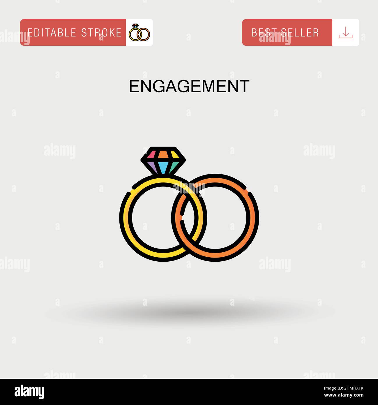 Engagement Simple vector icon Stock Vector Image & Art - Alamy