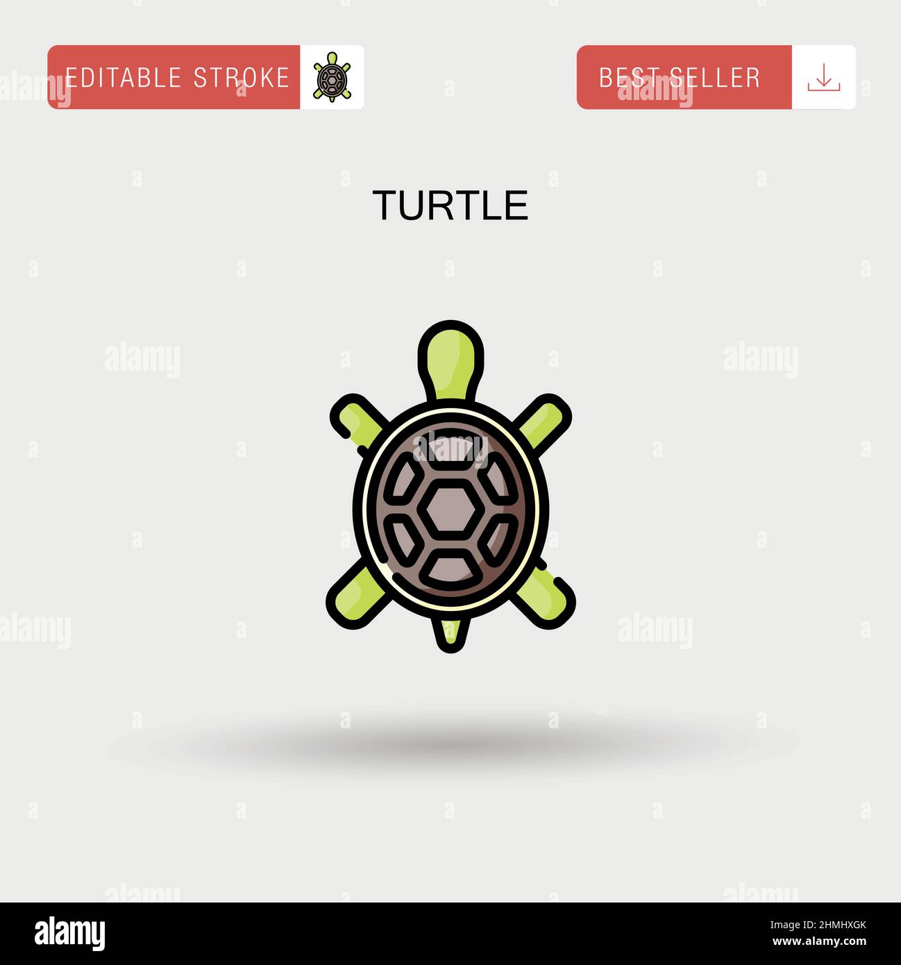Blue turtle cartoon drawing Stock Vector Images - Alamy