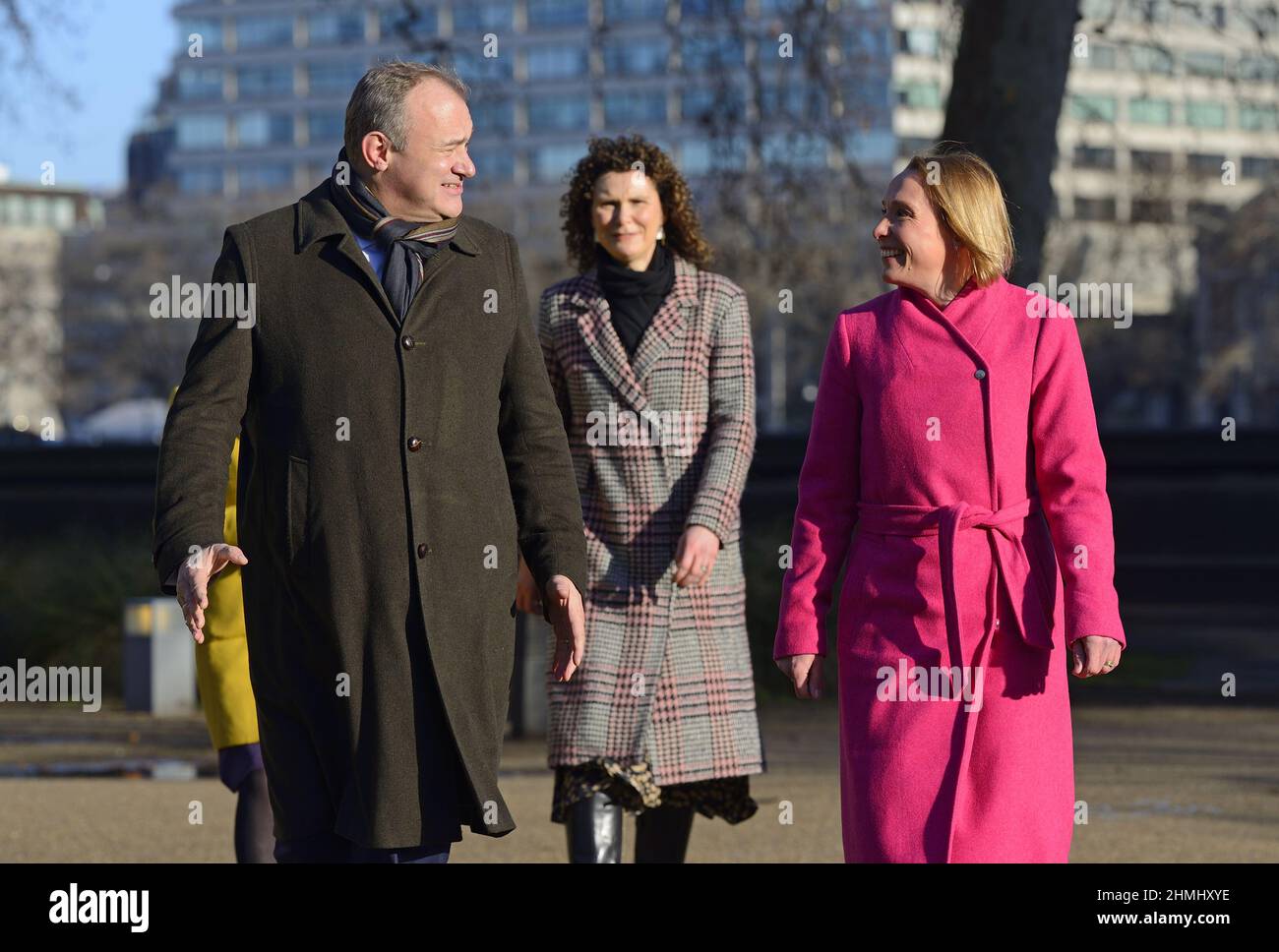 Helen Morgan MP (LibDem: North Shropshire - in Pink) is welcomed to ...