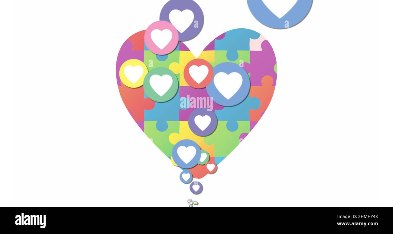 Autism awareness animated image Stock Photo - Alamy