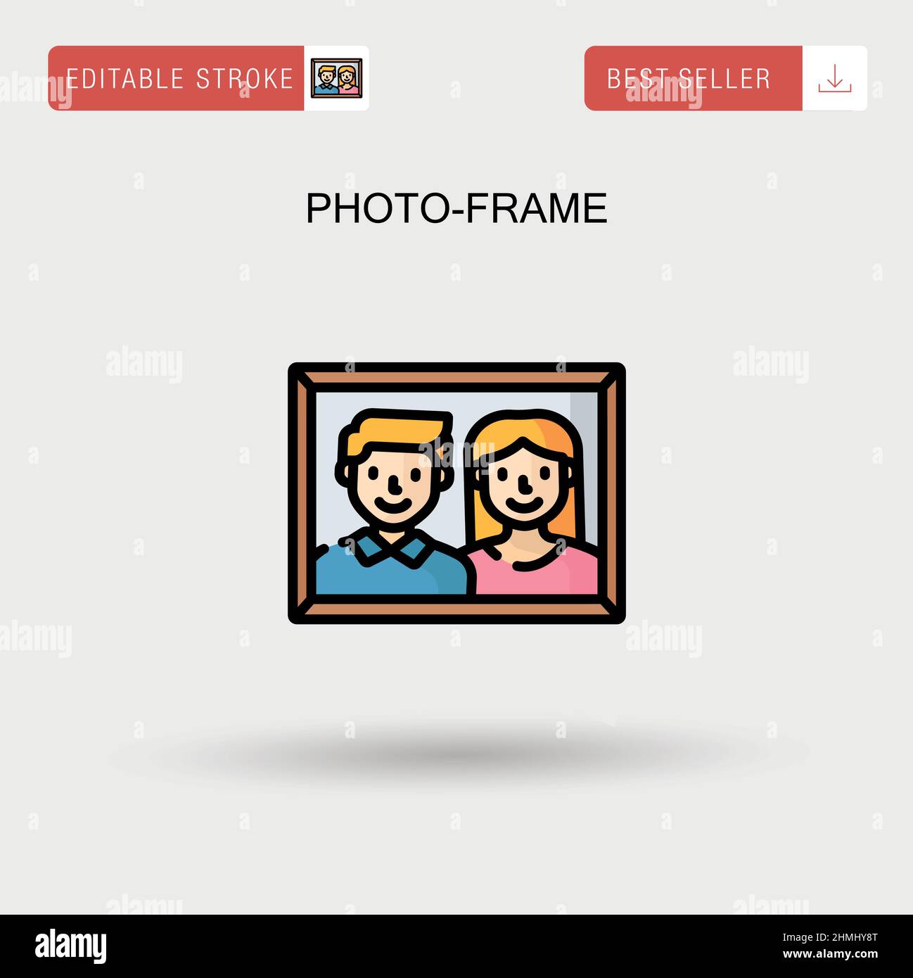 Square wooden photo frame Stock Vector Images - Alamy