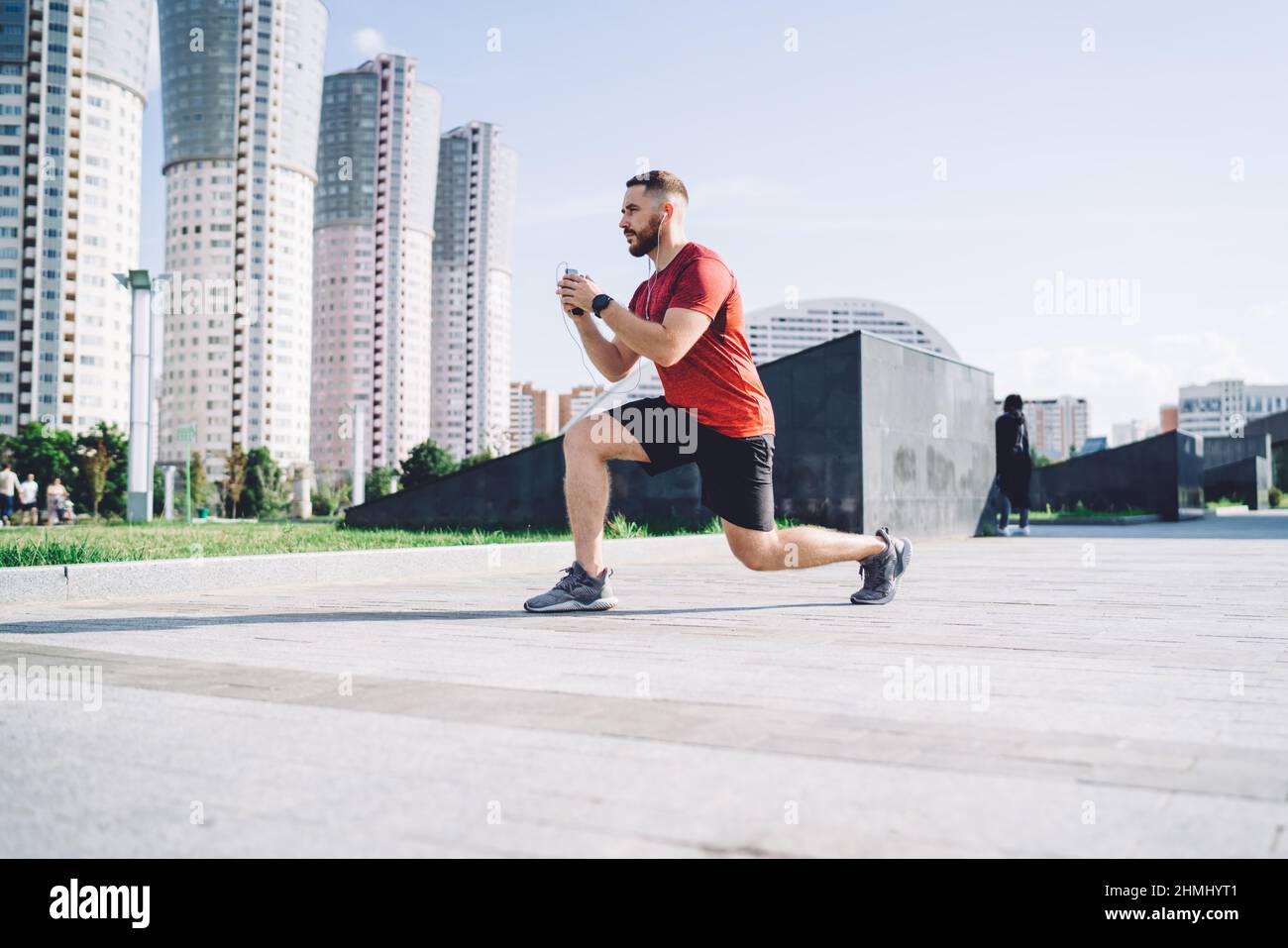 Determined male athlete using hi-res stock photography and images - Alamy