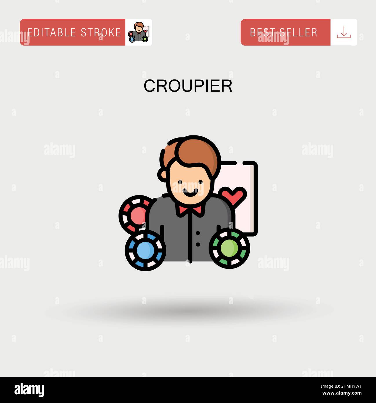 Croupier portrait hi-res stock photography and images - Alamy