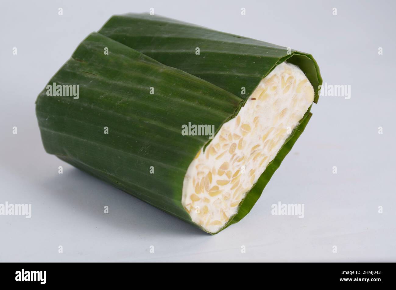 Tempeh or tempe create from soy bean with white background Stock Photo ...