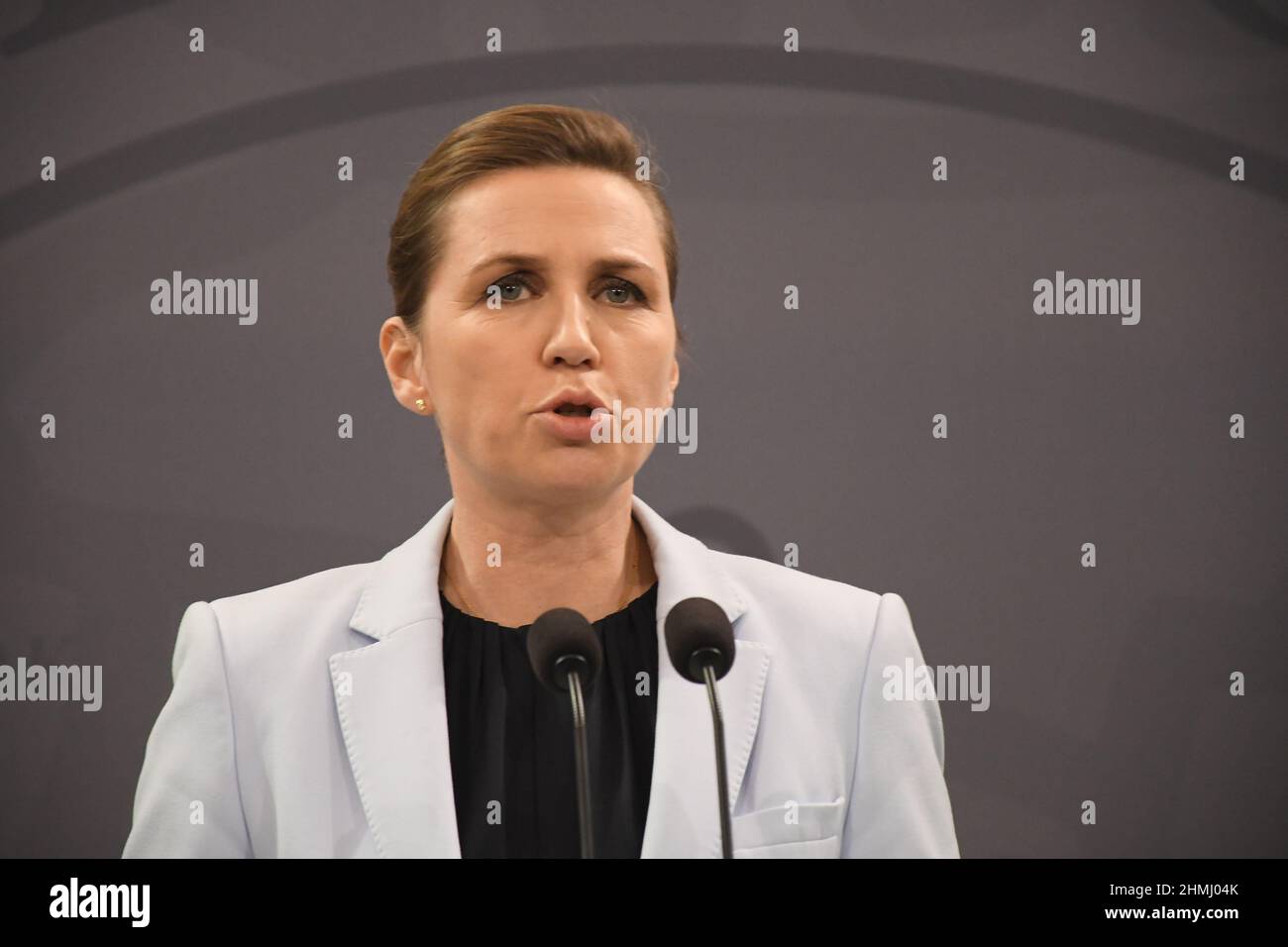 Copenhagen/Denmark./10 February 2022/Denamrk prime minister Ms.Mette ...