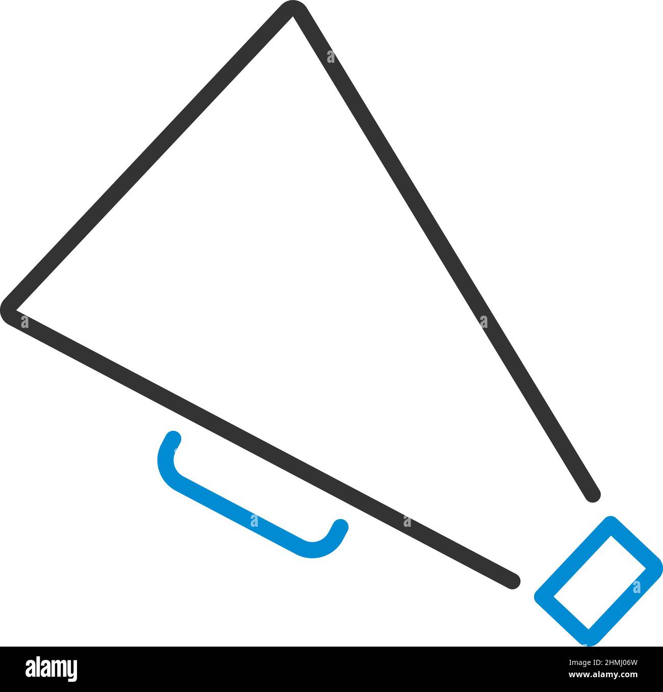 Director Megaphone Icon. Editable Bold Outline With Color Fill Design ...