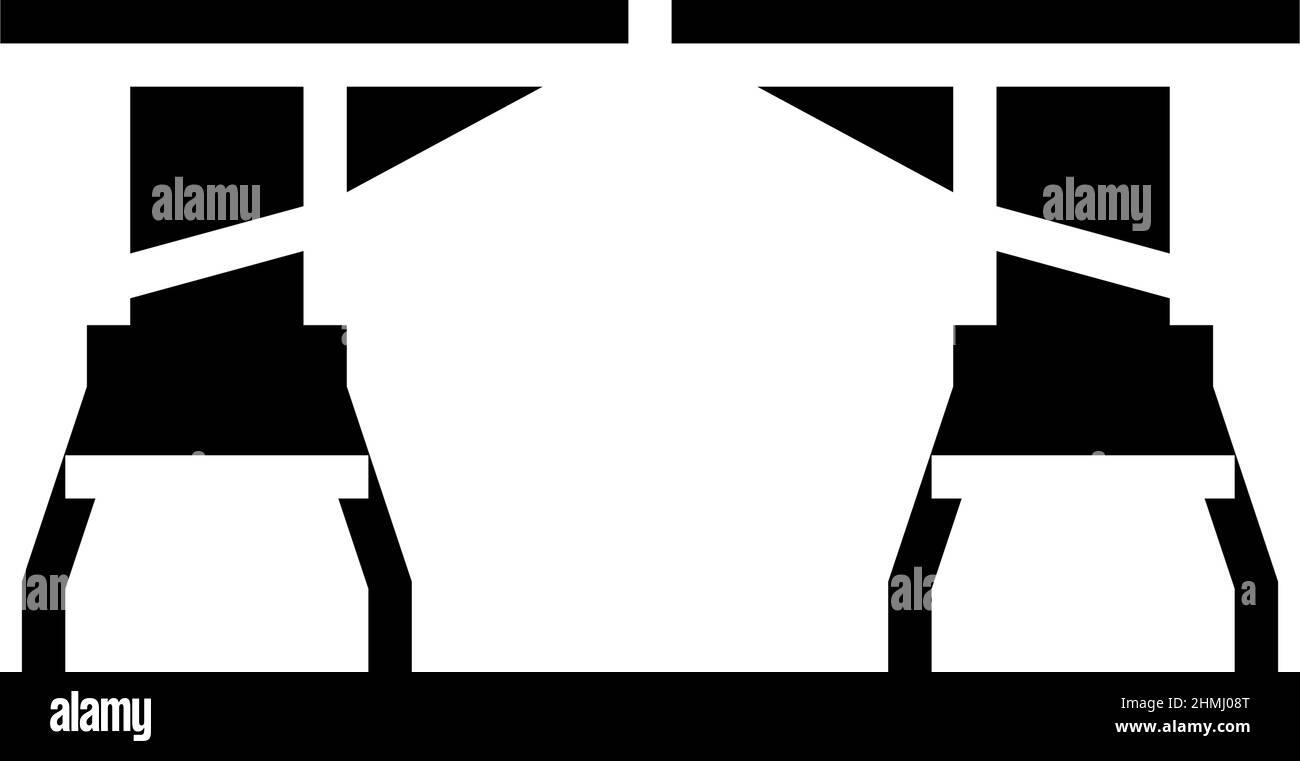 folding table glyph icon vector illustration Stock Vector Image & Art ...