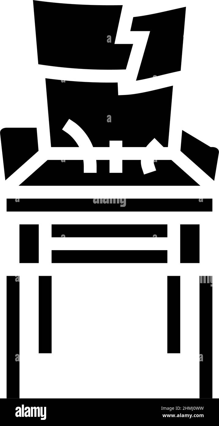 Broken office chair Stock Vector Images - Alamy