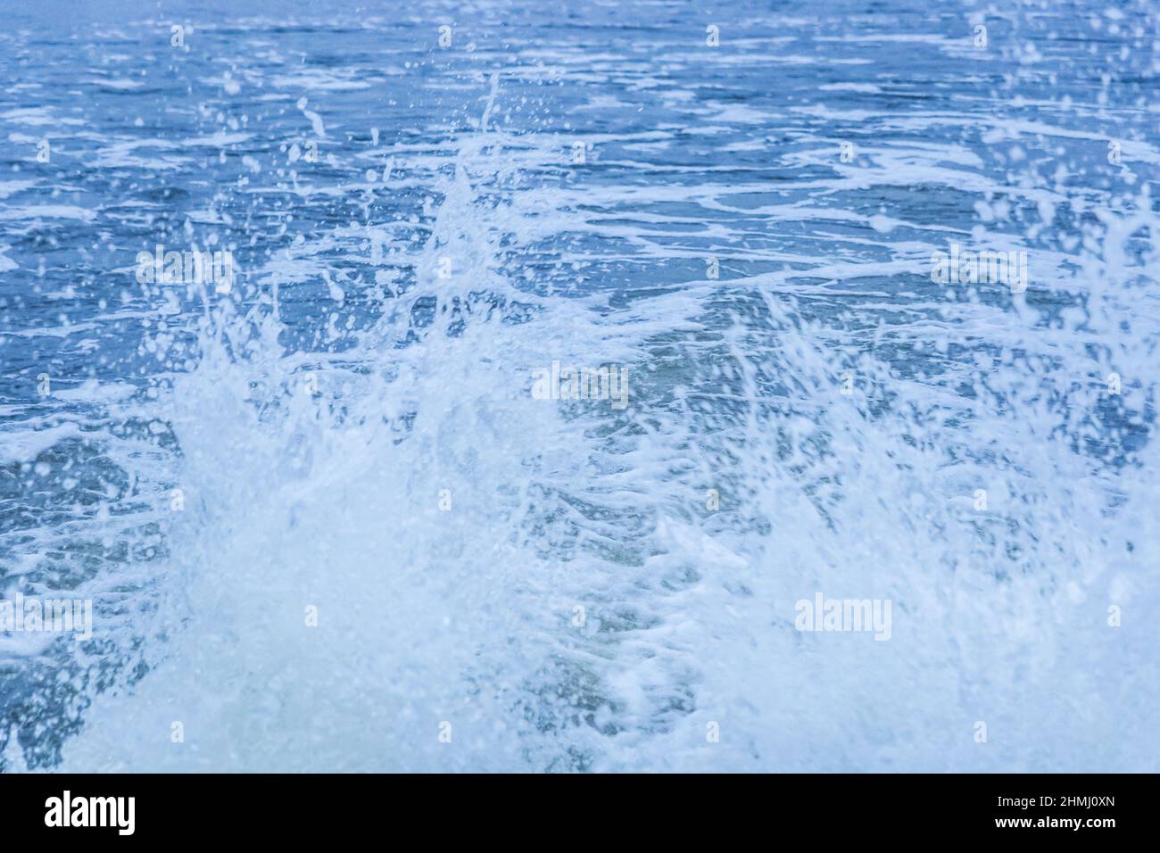 Splashes and dynamic of cold wastewater drop nature movement water ...