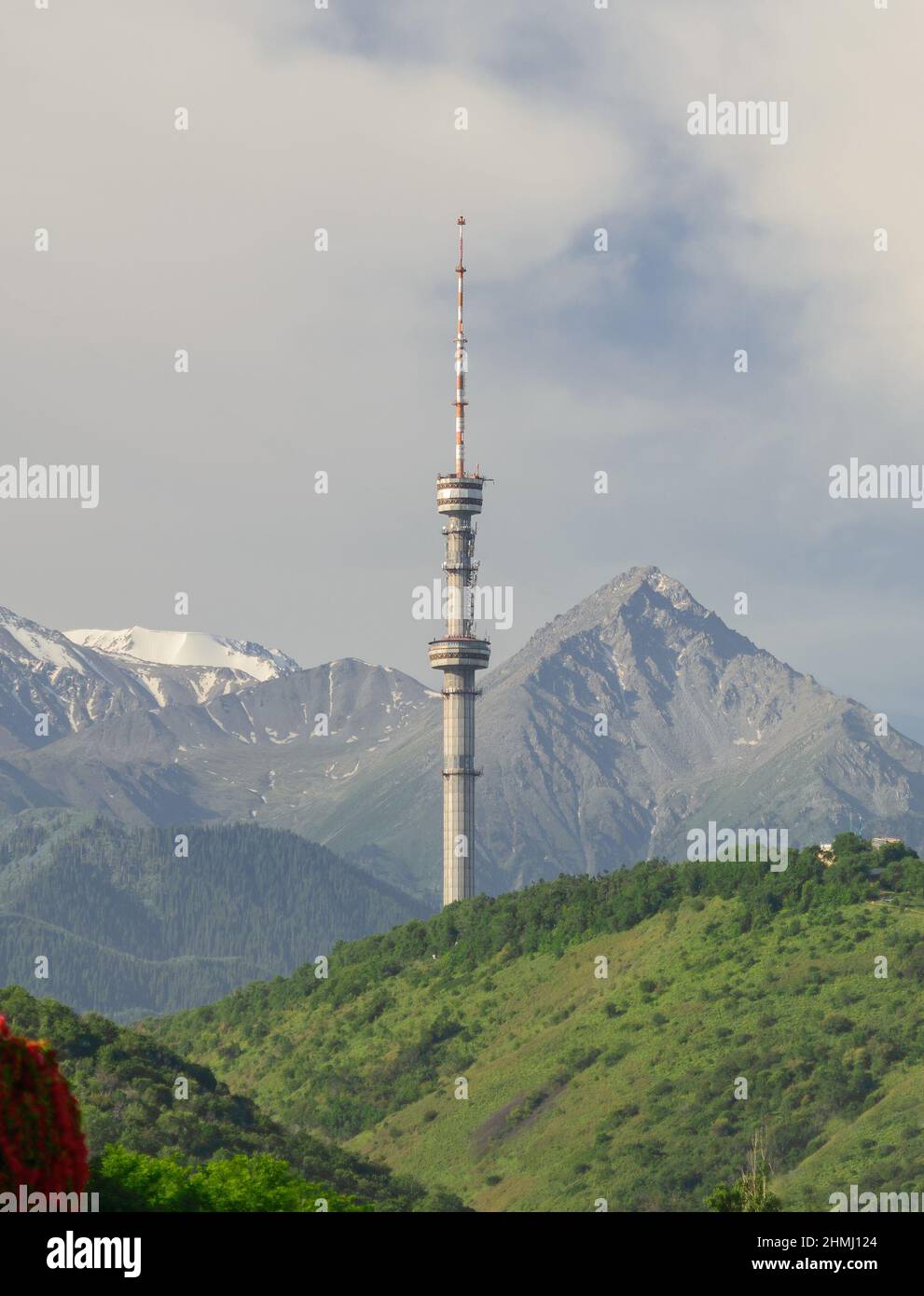The TV tower of Almaty (Kazakhstan Stock Photo - Alamy