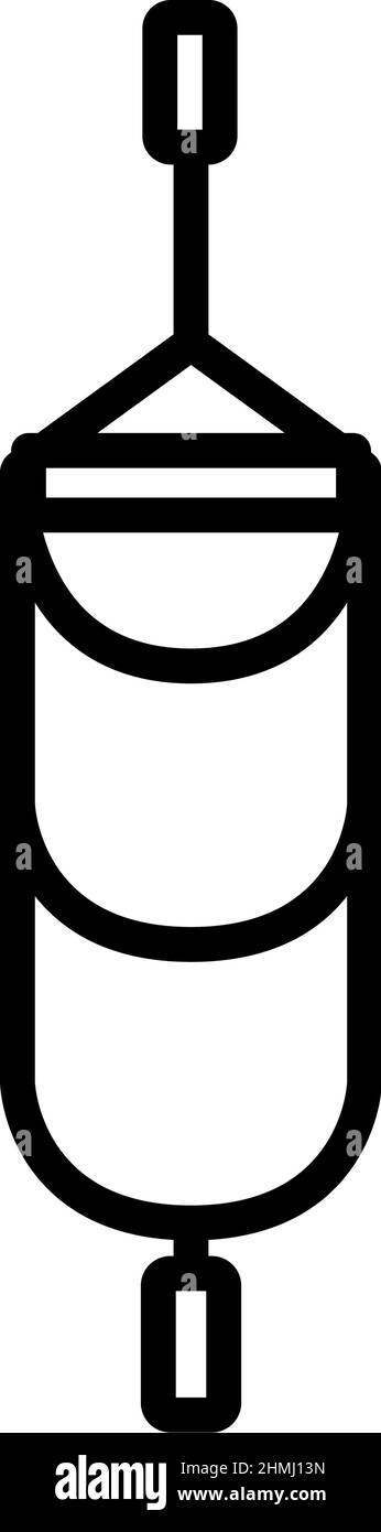 Alpinist Step Ladder Icon. Bold outline design with editable stroke ...