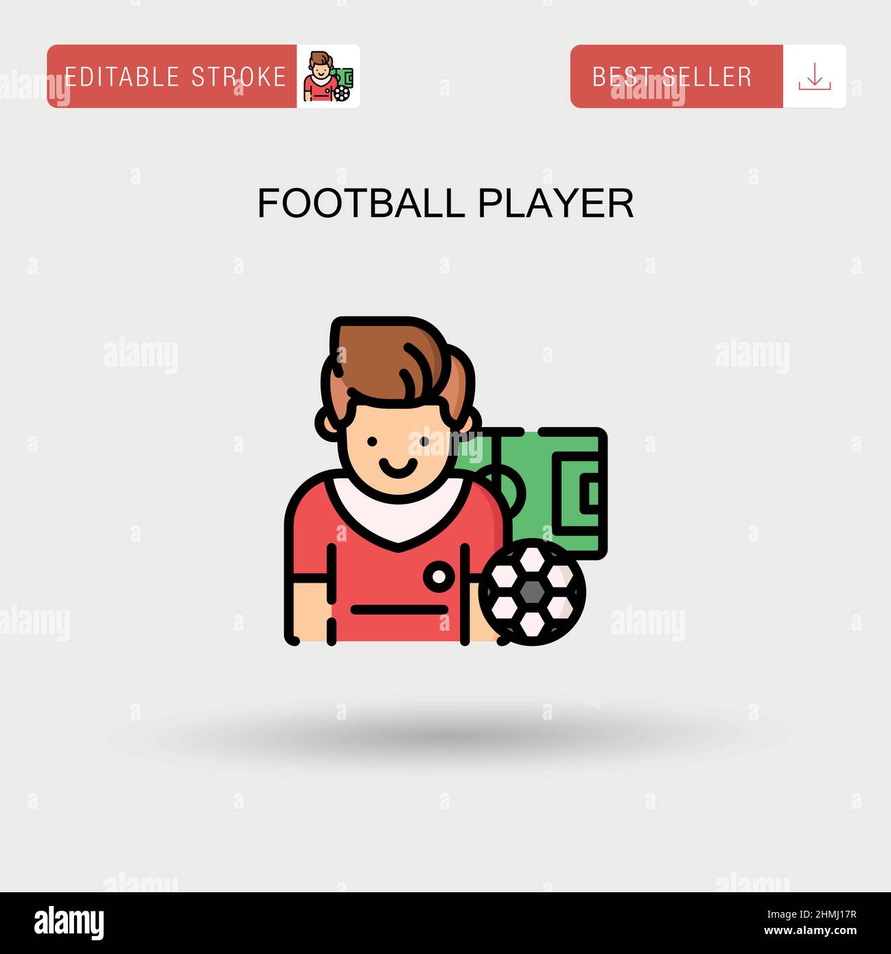 Action full length football Stock Vector Images - Alamy