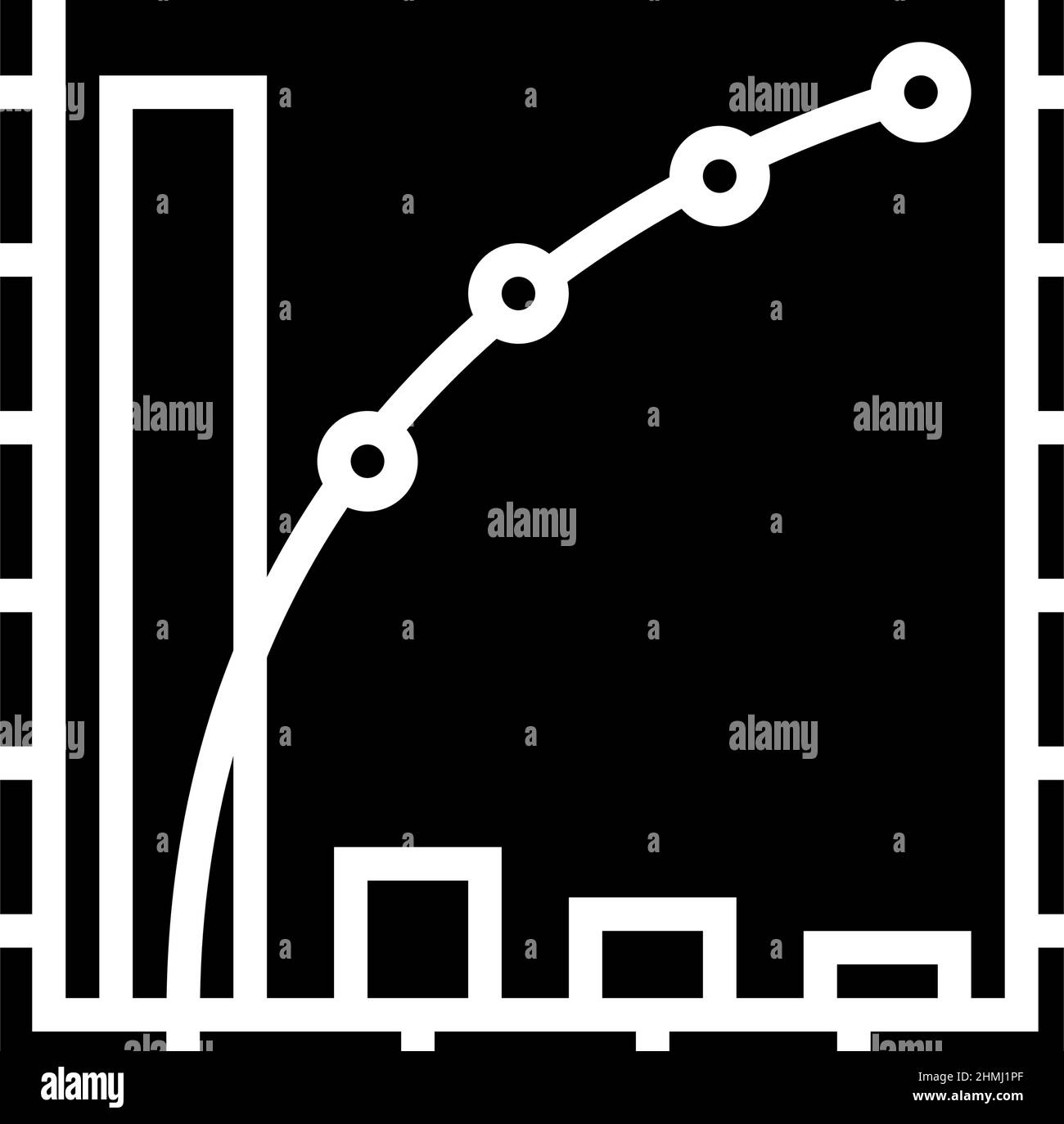 pareto chart glyph icon vector illustration Stock Vector Image & Art ...