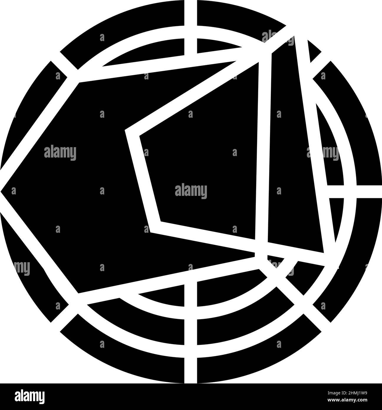 radar chart glyph icon vector illustration Stock Vector Image & Art - Alamy