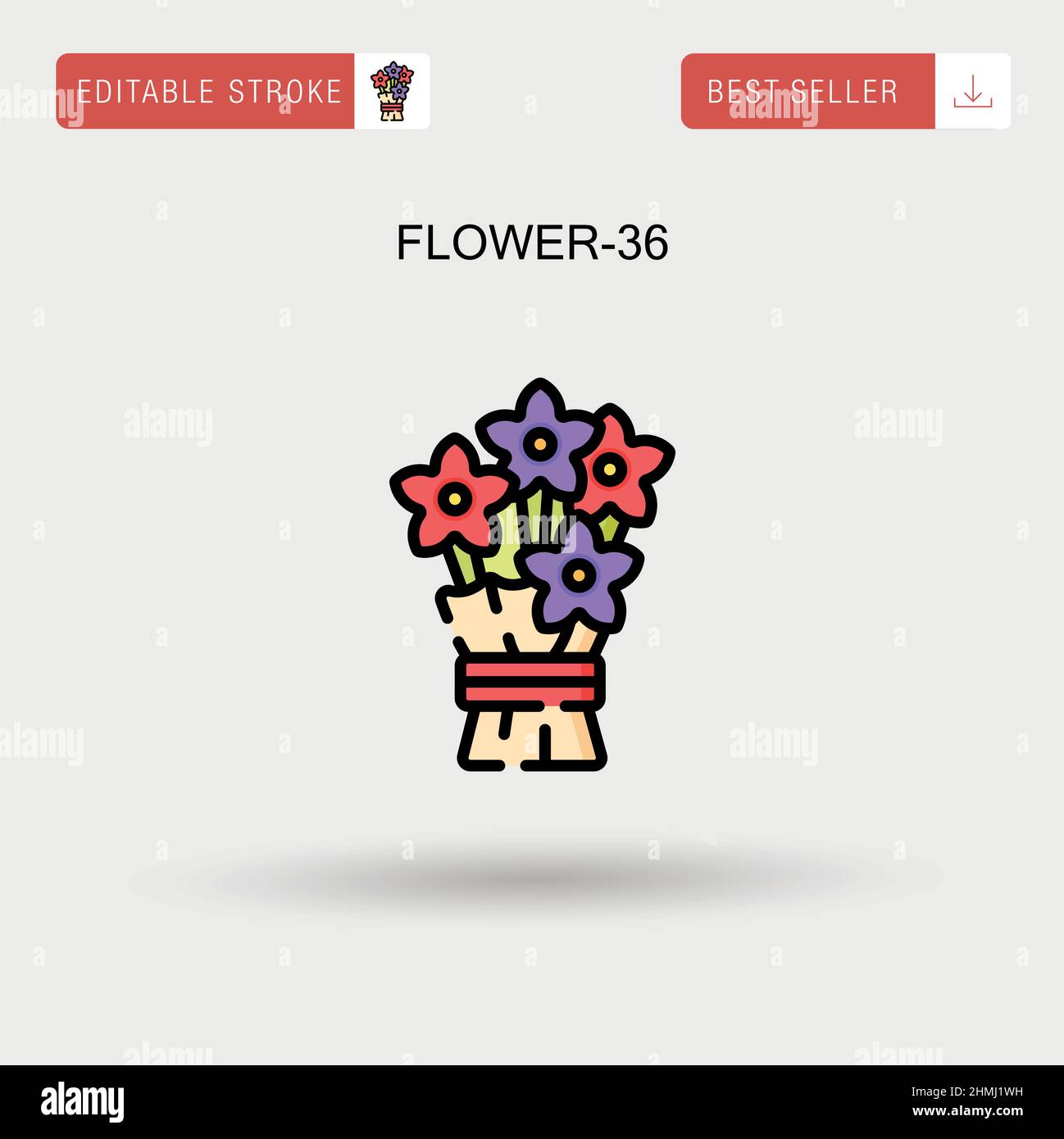 Dahlia flower purple Stock Vector Images - Alamy