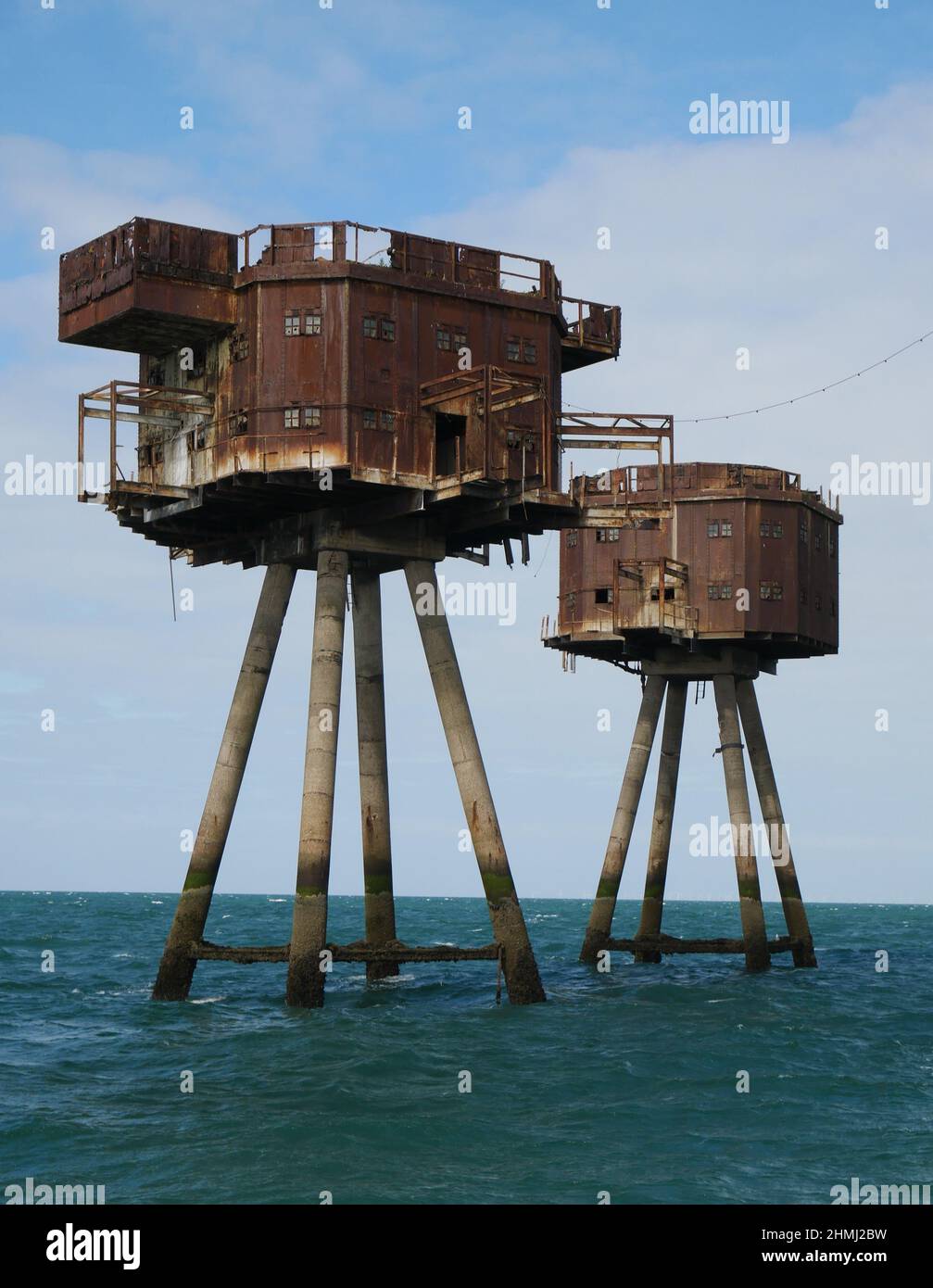 Shivering Sands Fort, Thames Estuary, England Stock Photo - Alamy