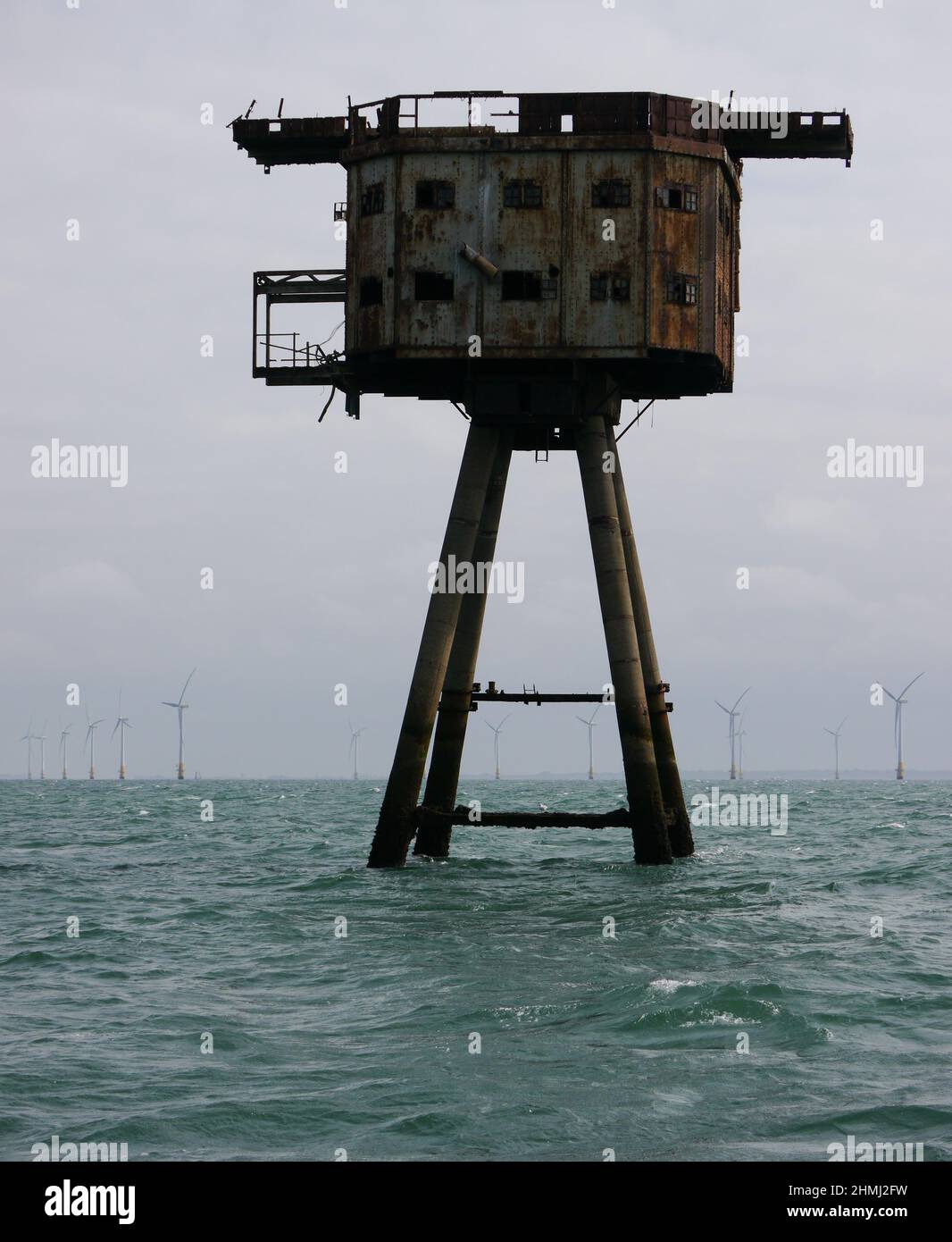 Shivering Sands Fort, Thames Estuary, England Stock Photo - Alamy