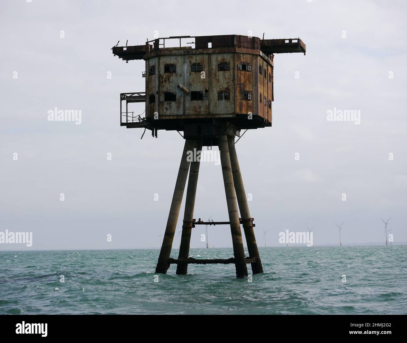 Shivering Sands Fort, Thames Estuary, England Stock Photo - Alamy