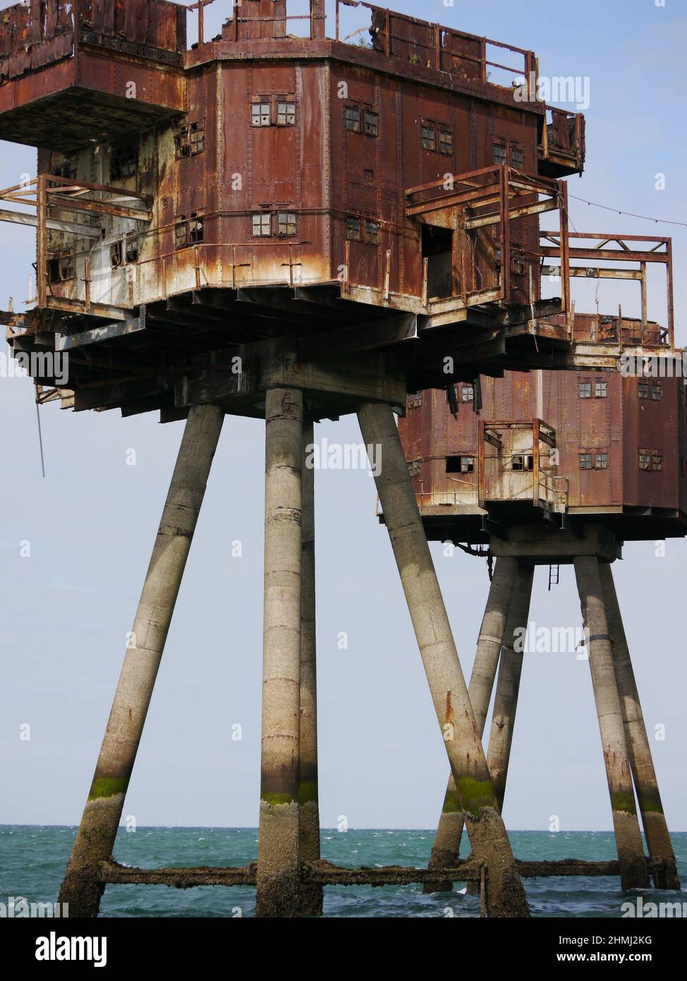 Shivering Sands Fort, Thames Estuary, England Stock Photo - Alamy