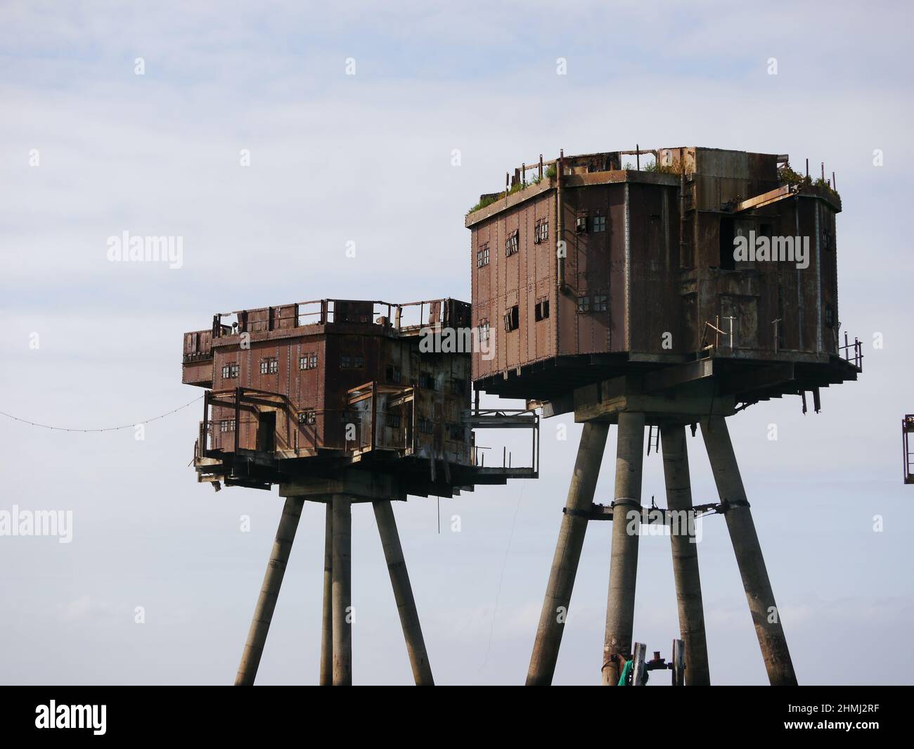 Shivering Sands Fort, Thames Estuary, England Stock Photo - Alamy