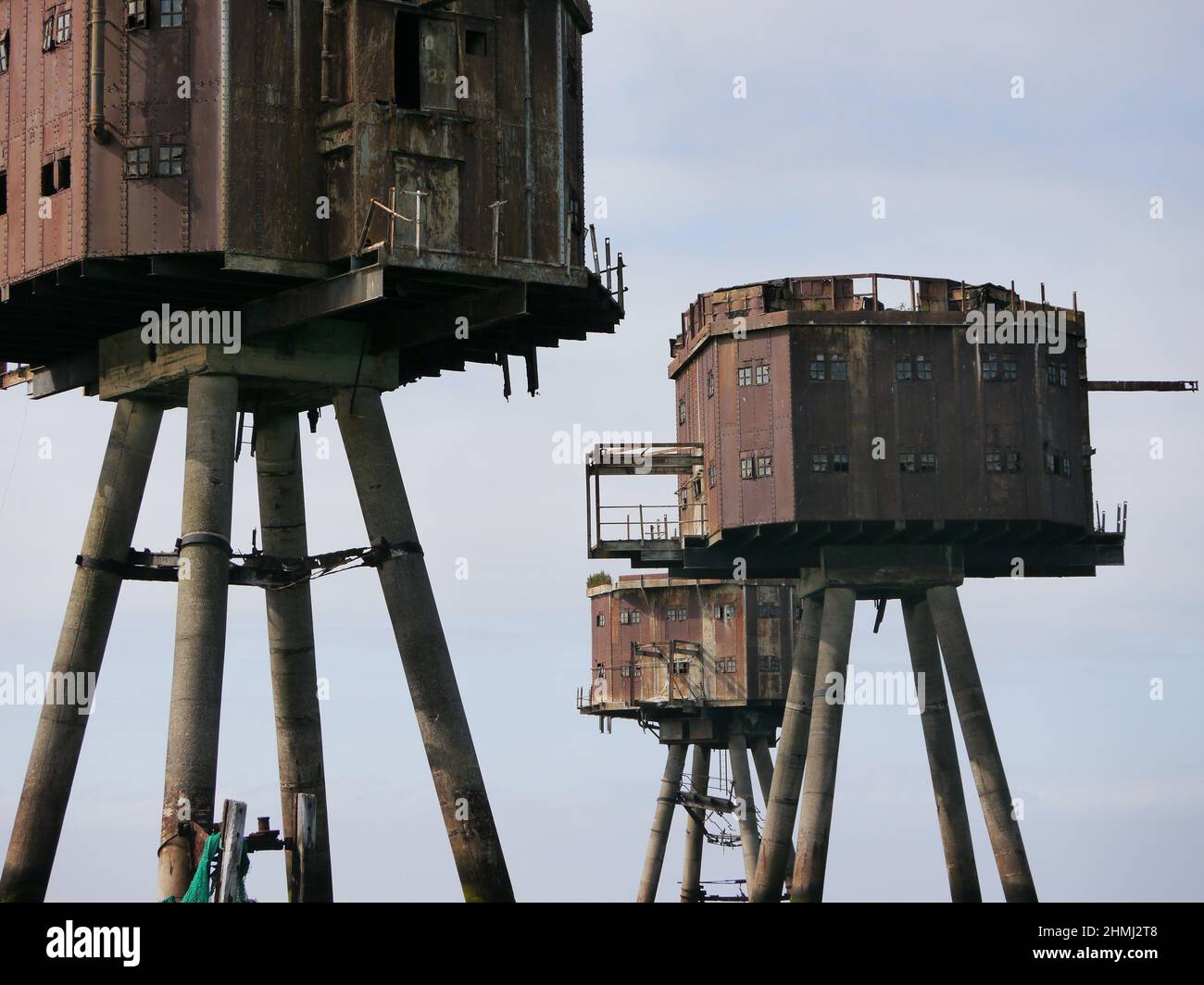 Shivering Sands Fort, Thames Estuary, England Stock Photo - Alamy
