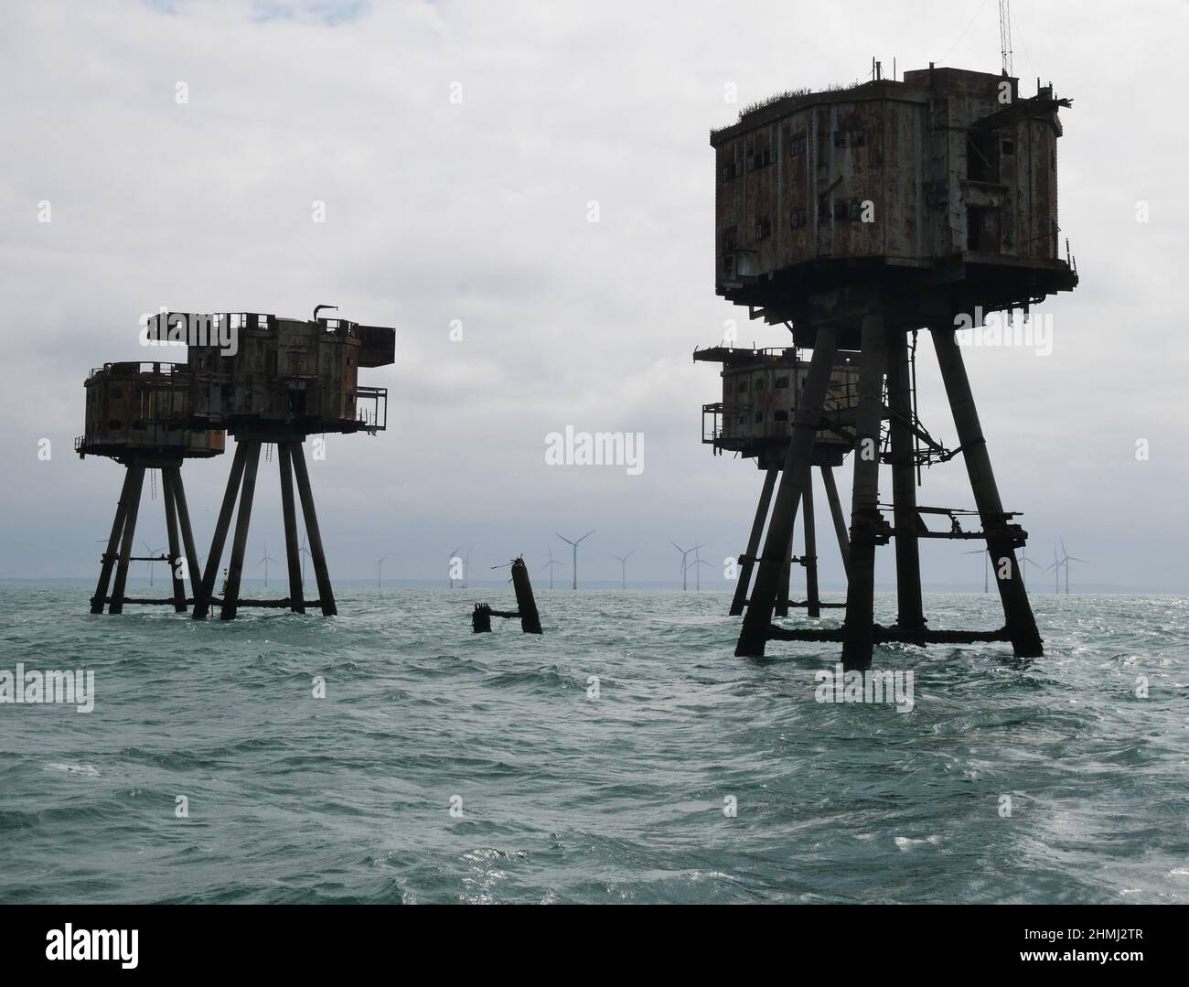 Shivering Sands Fort, Thames Estuary, England Stock Photo - Alamy