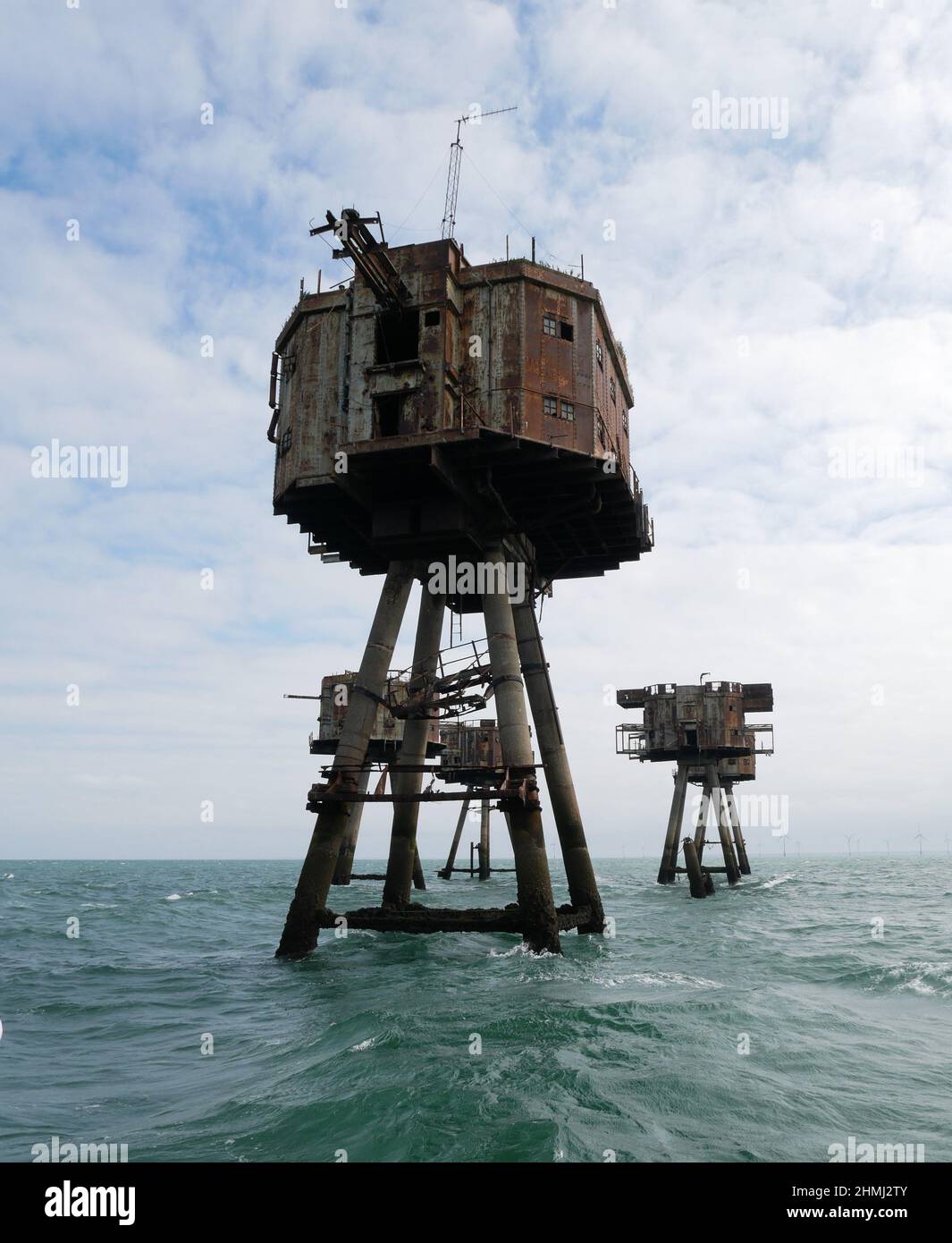 Shivering Sands Fort, Thames Estuary, England Stock Photo - Alamy