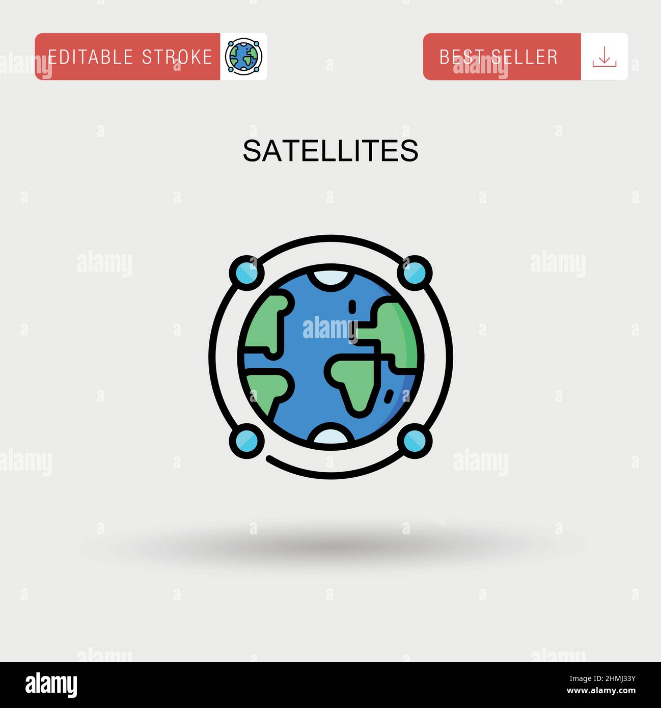Internet communication satellites Stock Vector Images - Alamy
