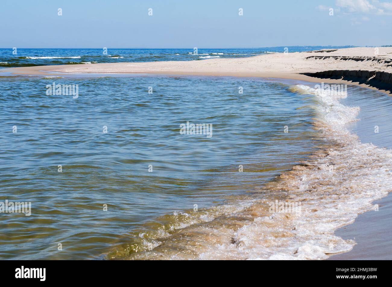 The quiet on the sea. Sea without waves. Seascape. The calm sea Stock ...