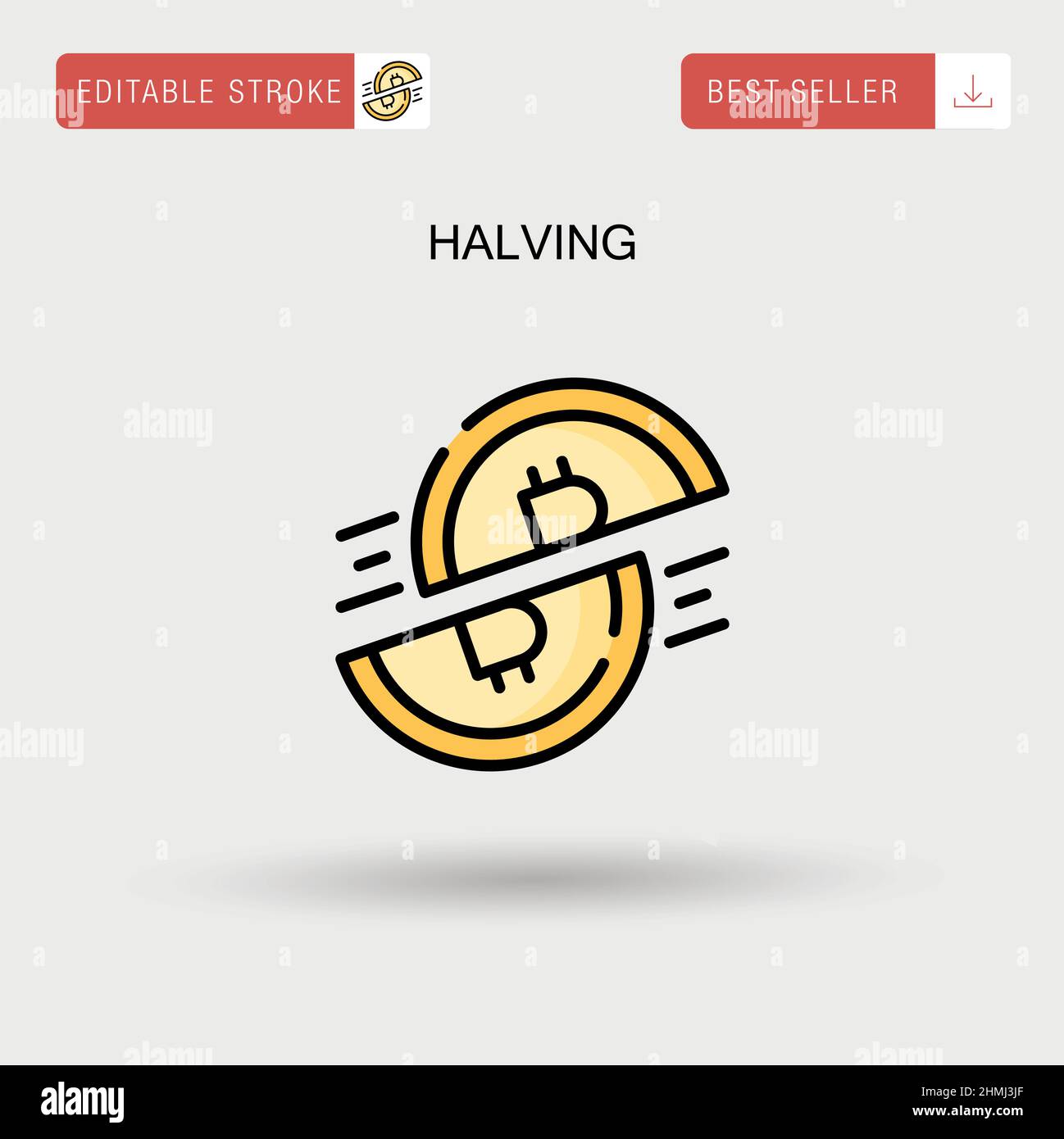 Half coin Stock Vector Images - Alamy