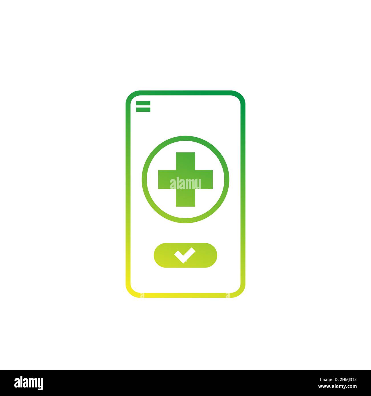 Telemedicine vector icon with a phone, vector Stock Vector Image & Art ...