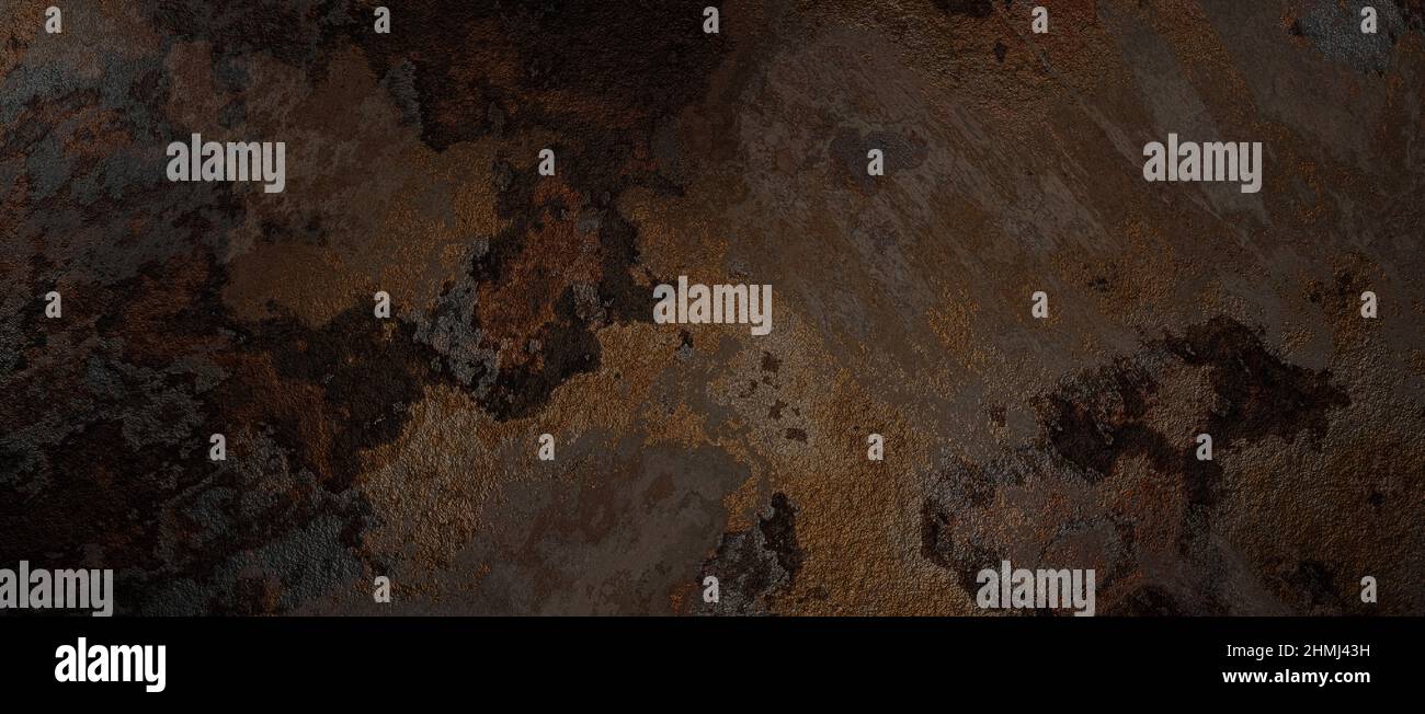 Real Natural Rusted Metal Rusty Dark Brown Colors Texture Background ...