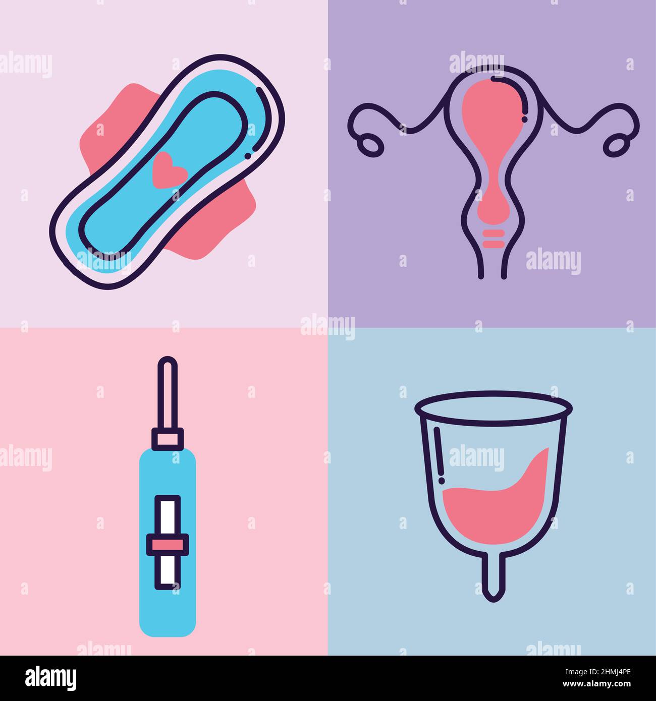 Female woman women menstrual health healthcare Stock Vector Images - Alamy