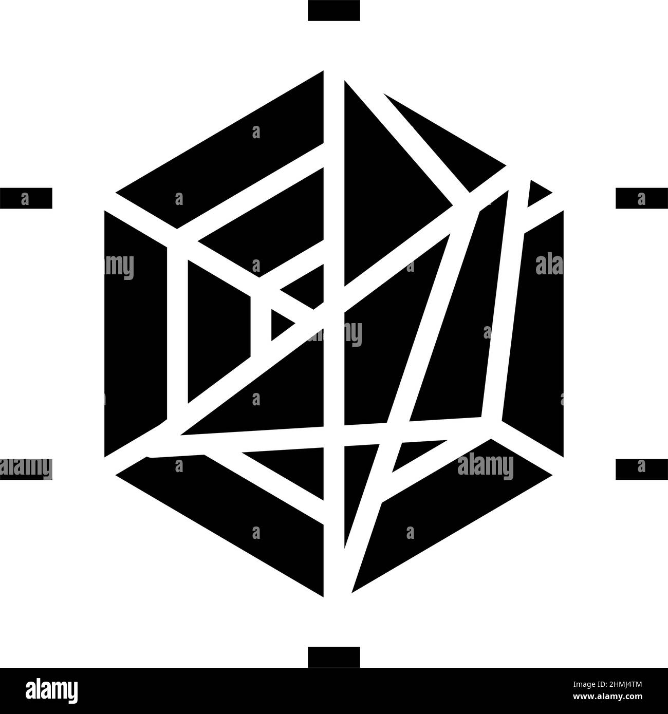 spider chart glyph icon vector illustration Stock Vector Image & Art ...